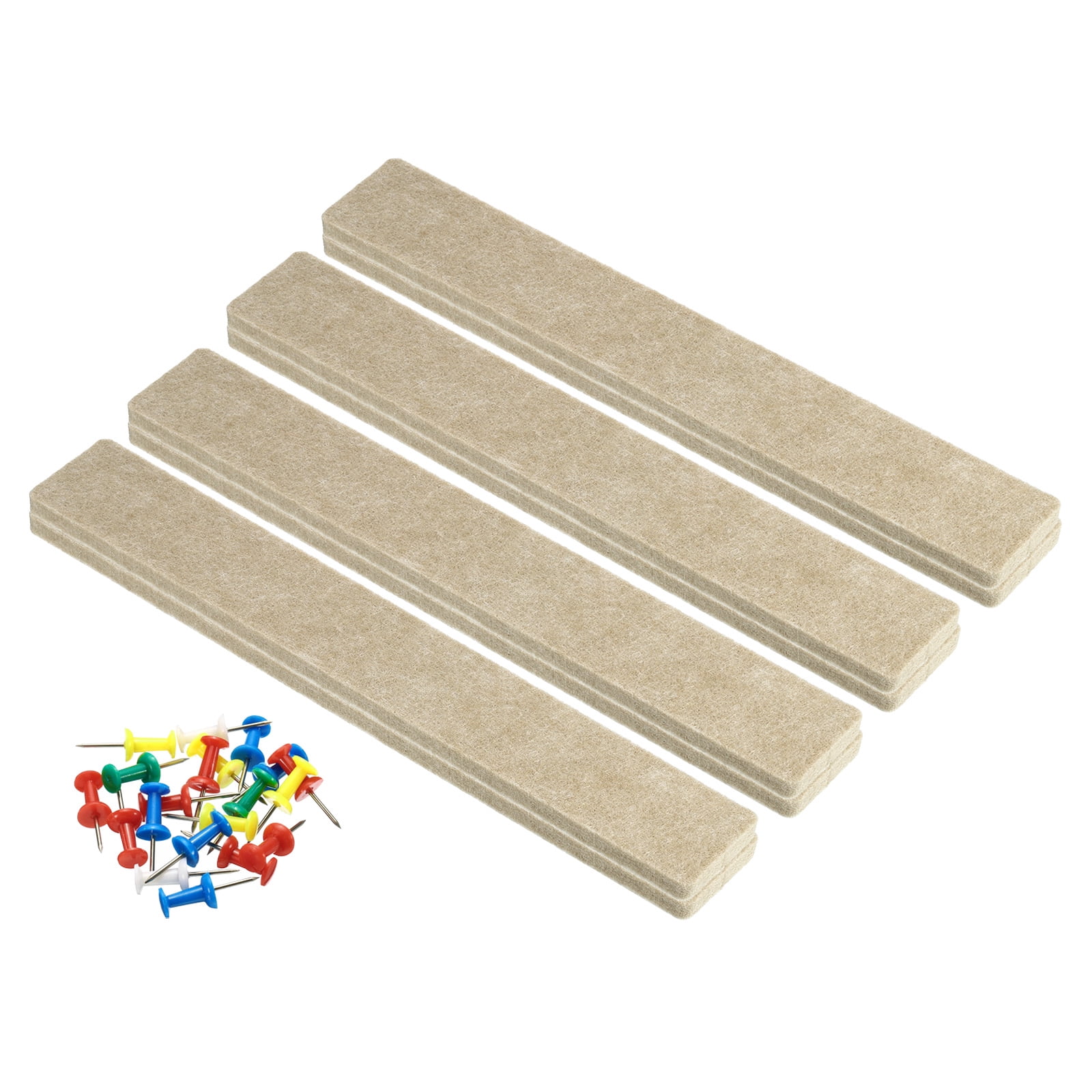 Uxcell Felt Bulletin Board Bar Strip Self Adhesive Wall Pin Board, Dark ...