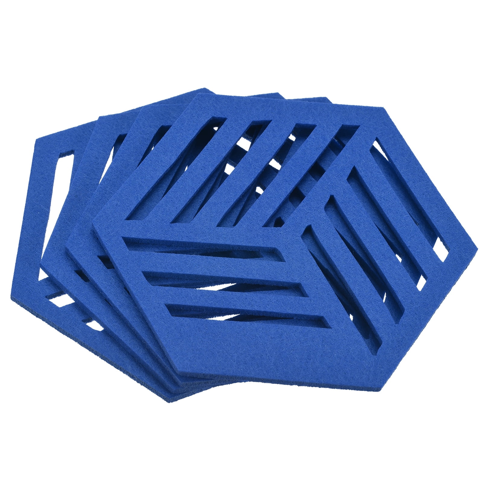 Uxcell Felt Coasters, Hexagon Mat Pad Coaster for Drink Cup Pot Bowl ...