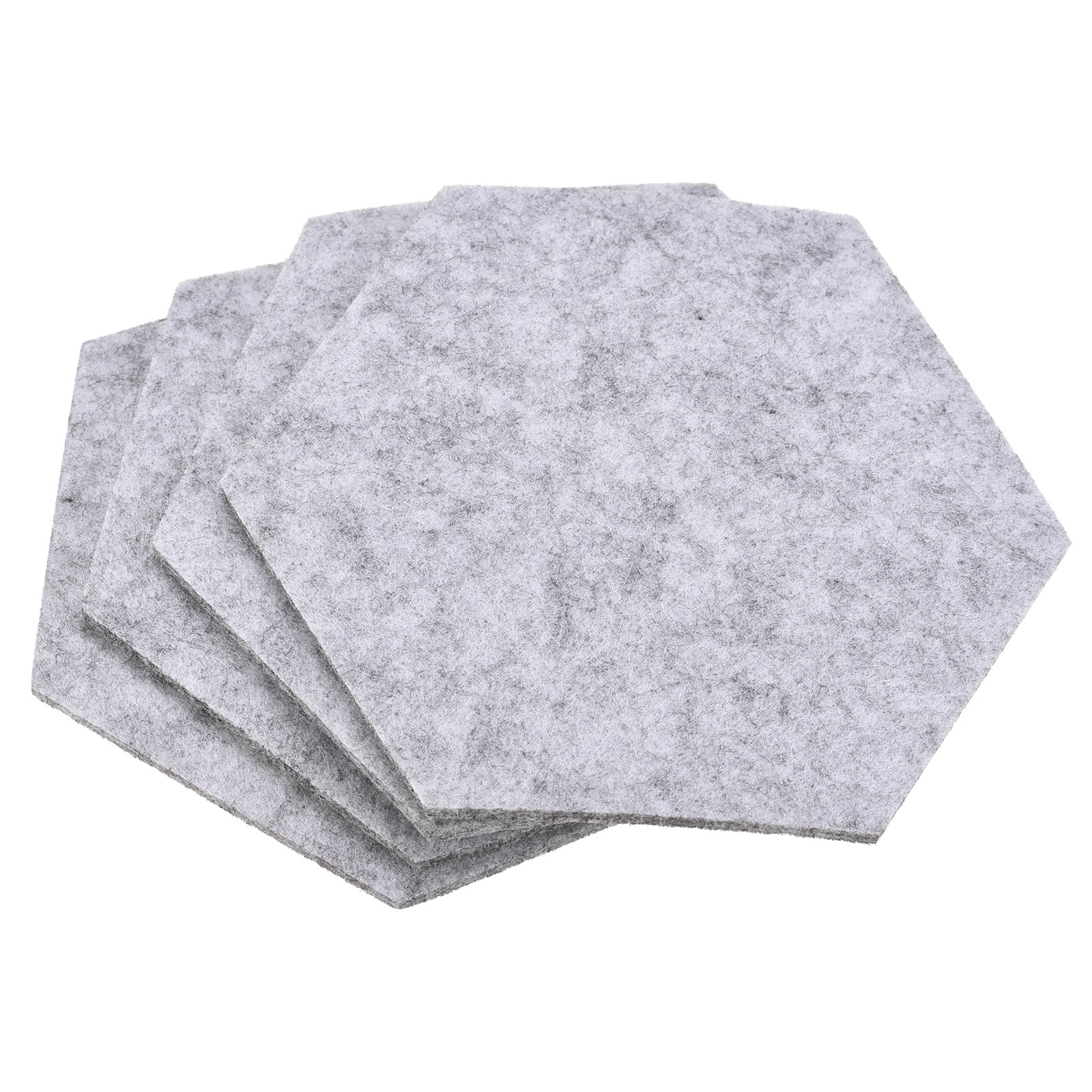 Uxcell Felt Coasters, Hexagonal Absorbent Pad Coaster for Drink Cup Pot ...