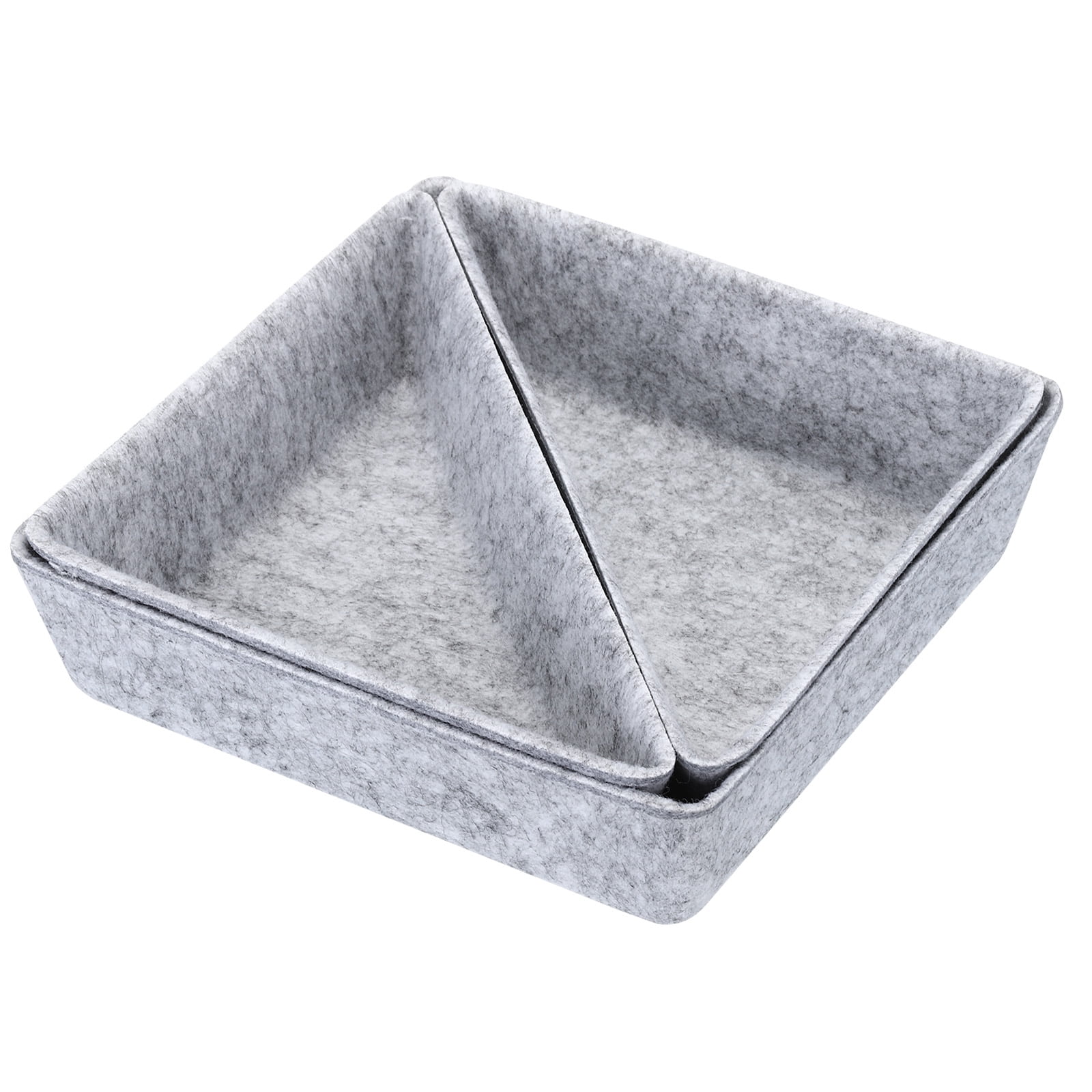 Uxcell Felt Drawer Organizer, 3 Pack Square & Triangle Desk Drawer ...