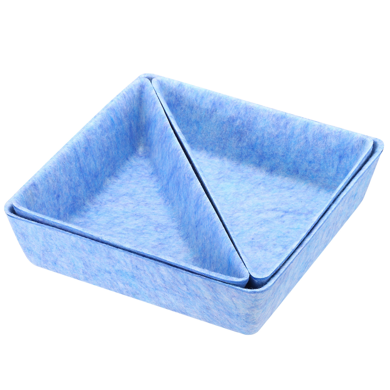 Uxcell Felt Drawer Organizer, 3 Pack Square & Triangle Desk Drawer ...