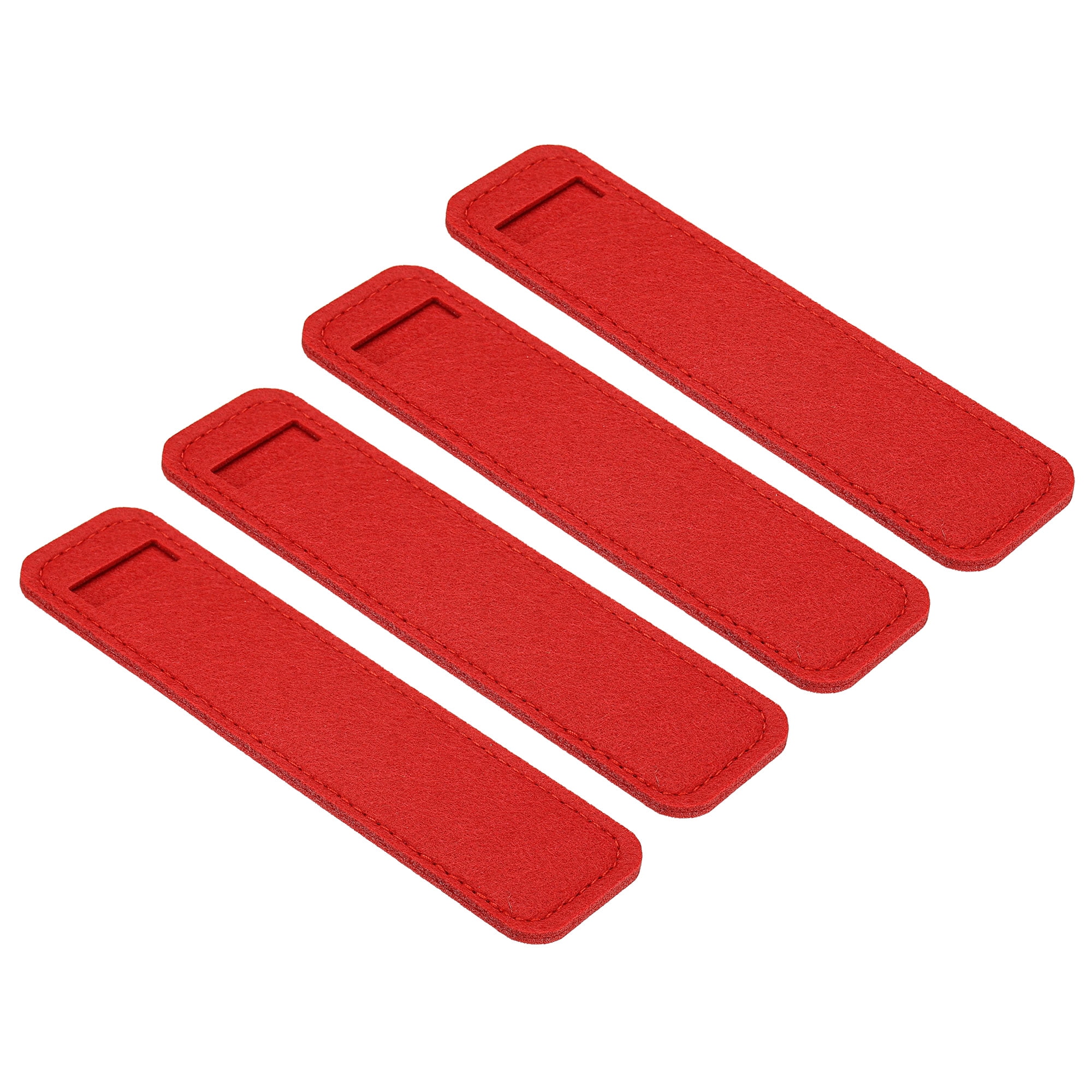 Uxcell Felt Pencil Case Mini Pen Pocket Protector Sleeve Pouch, Red 4 ...
