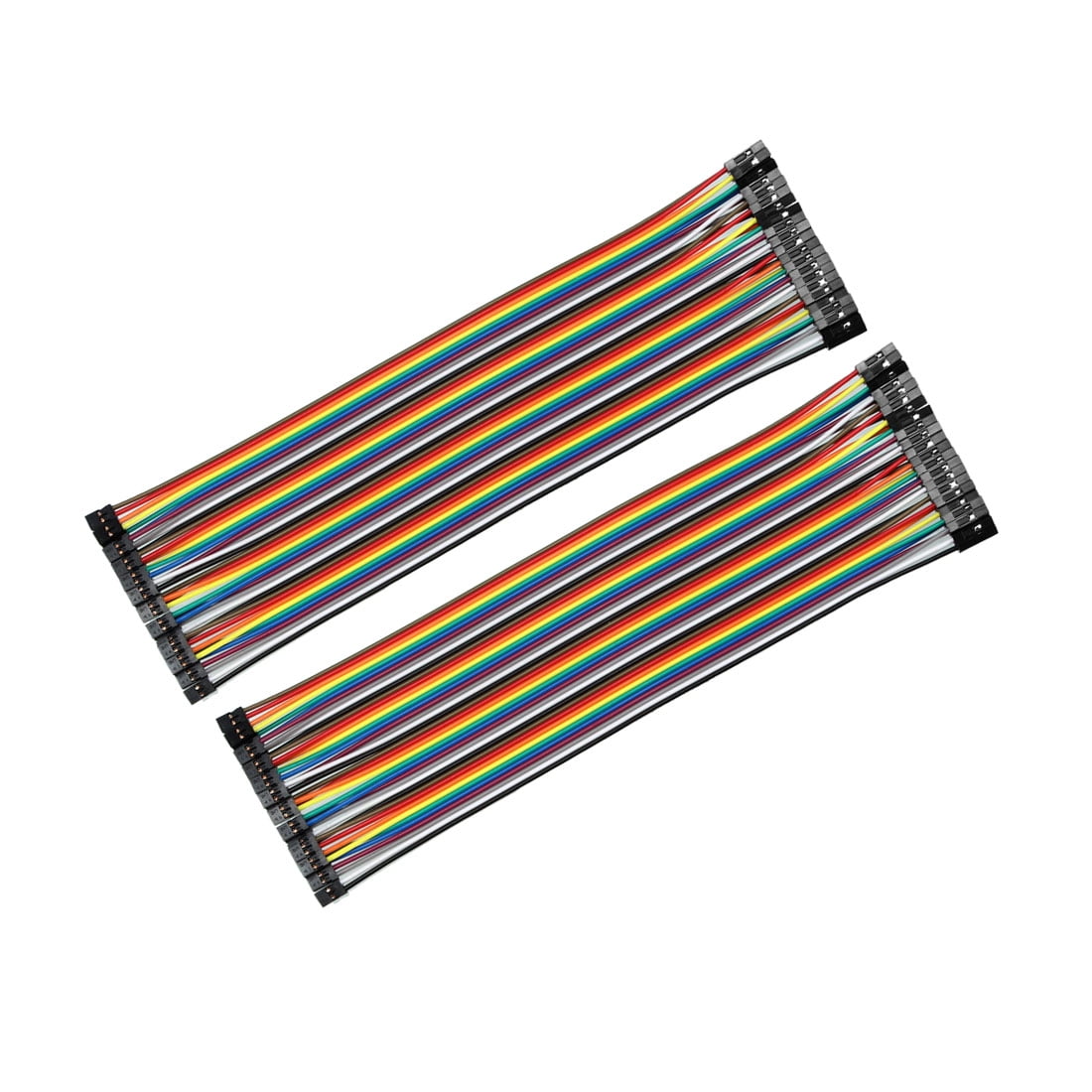Uxcell Female- Female 40P Jumper Wire 2-0.1" Pitch Ribbon Cable ...