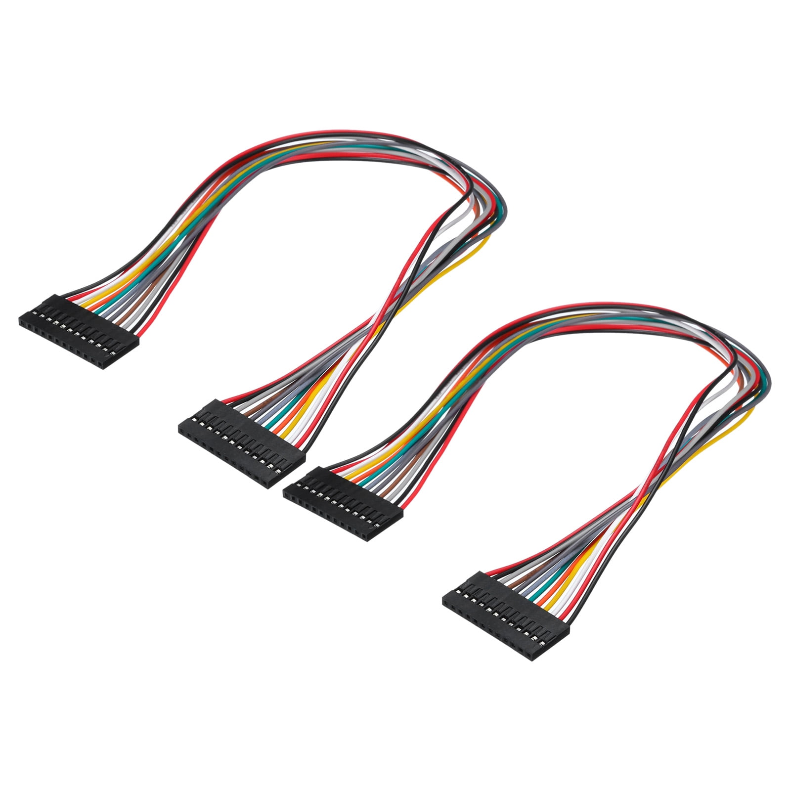 Uxcell Female to Female 12Pin Breadboard Jumper Wire 2.54mm Single Row ...