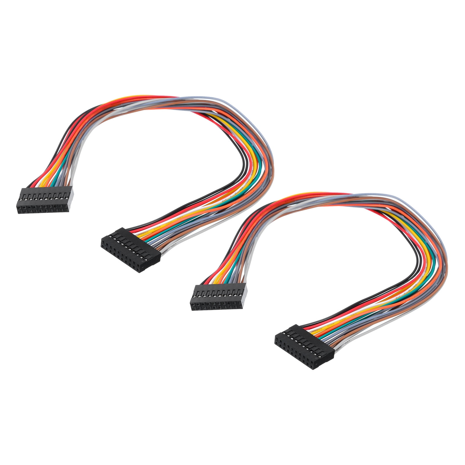 Uxcell Female to Female 20Pin Breadboard Jumper Wire 2.54mm Double Row ...