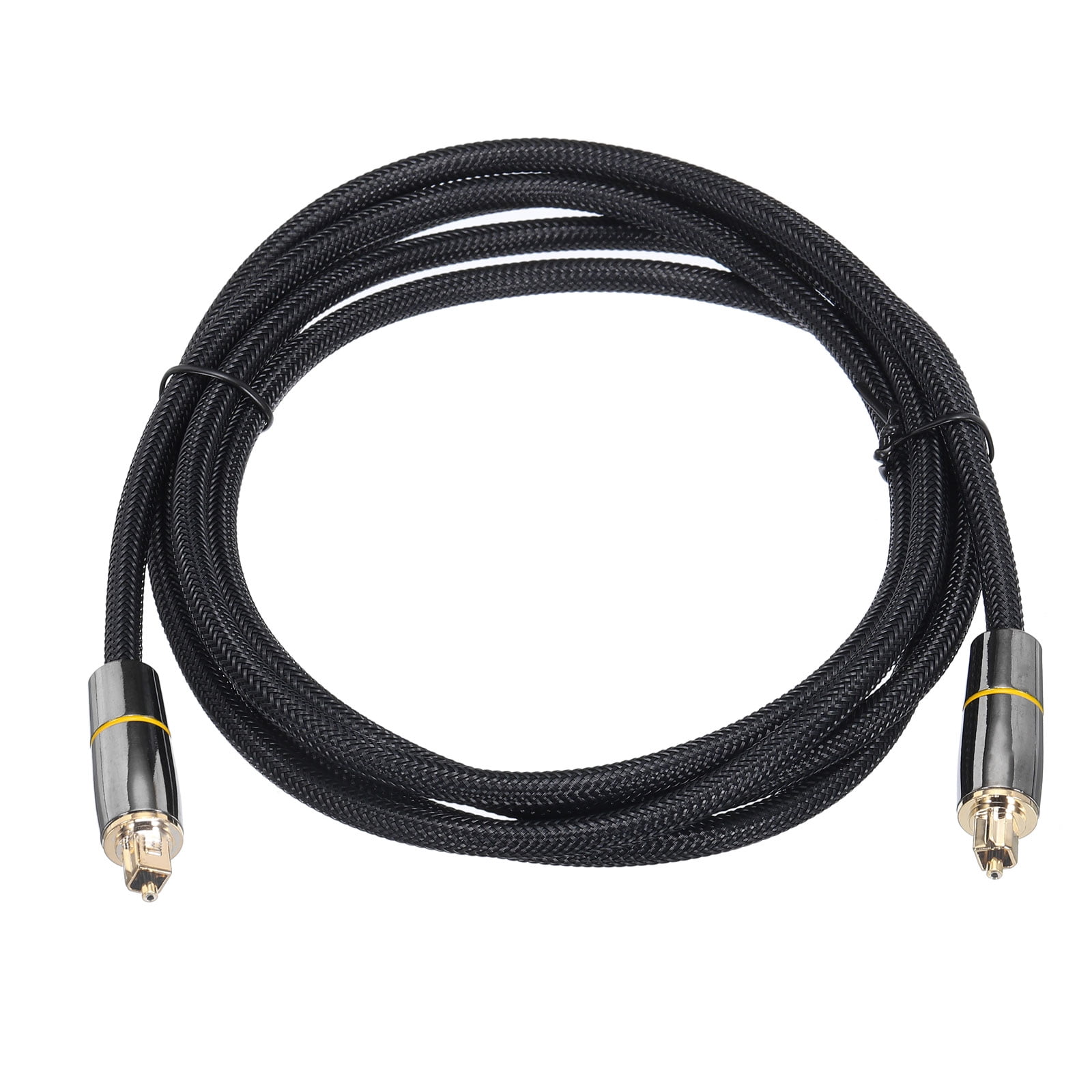 Uxcell Fiber Optic Audio Cable Braided Audio Optic Cable Nylon Metal 9. ...