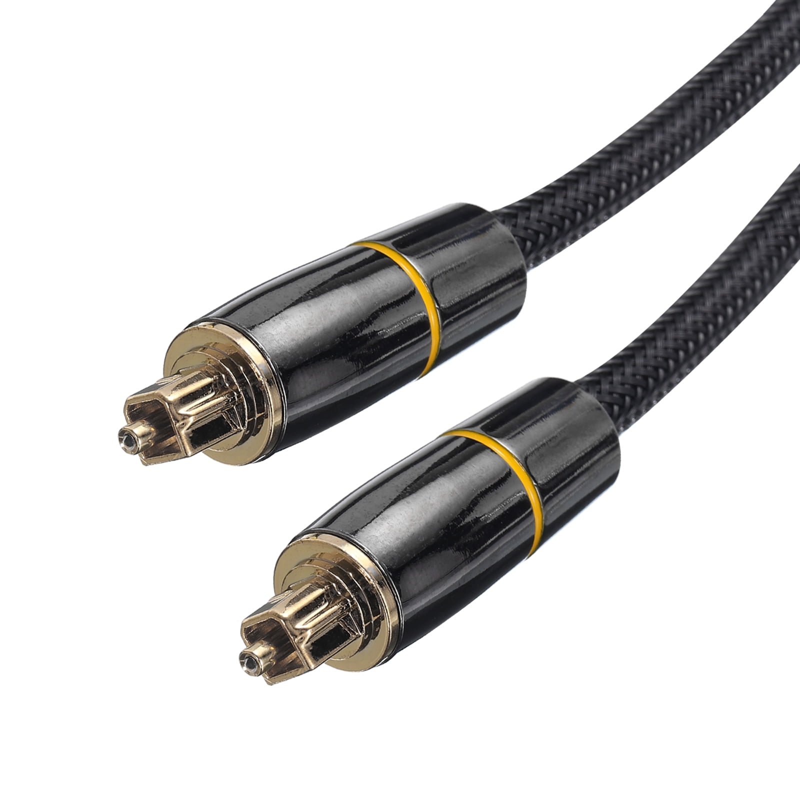 Uxcell Fiber Optic Audio Cable Braided Audio Optic Cable Nylon Metal ...