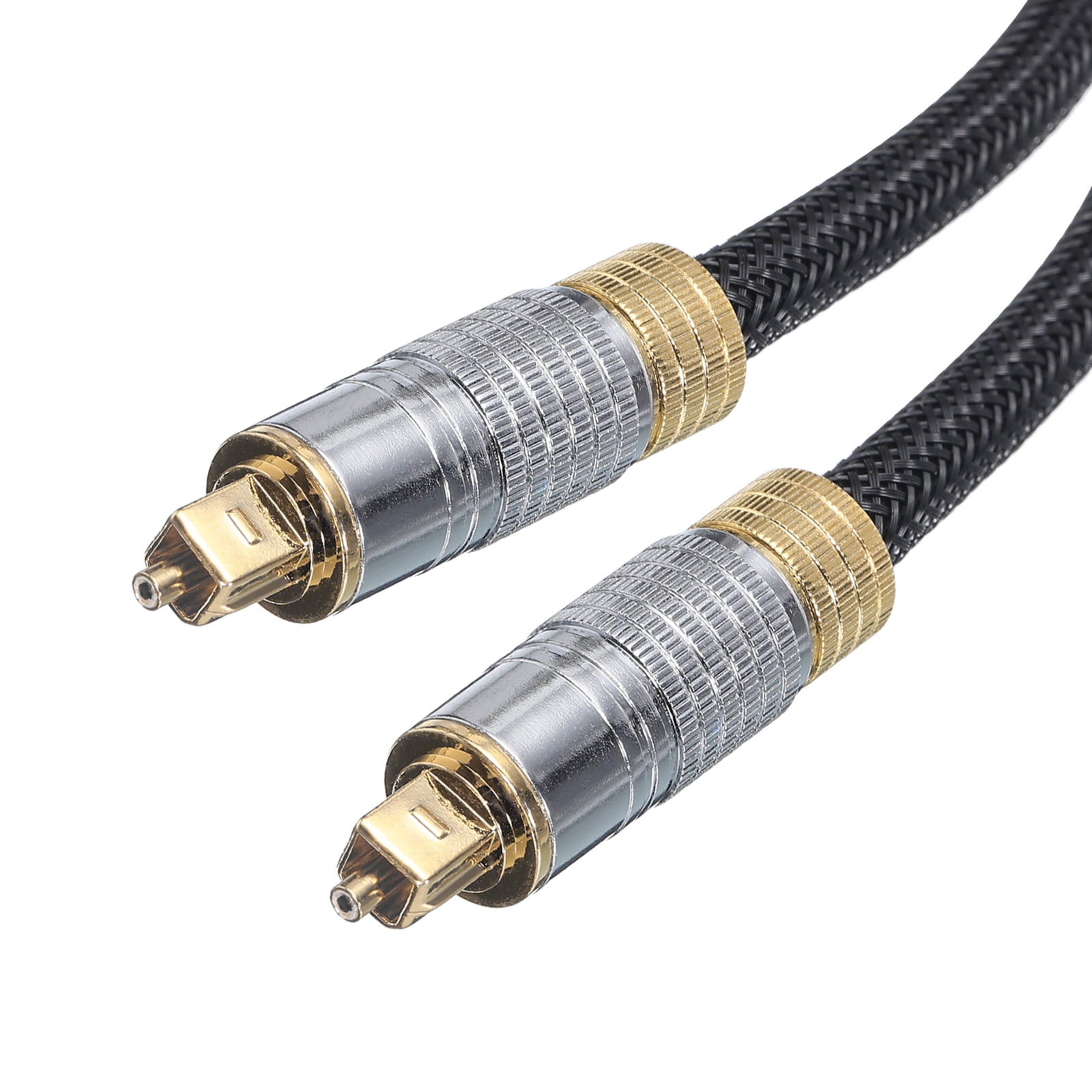 Uxcell Fiber Optic Audio Cable Braided Audio Optic Cable Nylon Metal ...