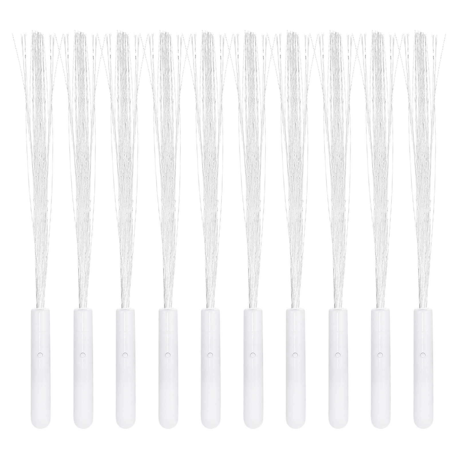 Uxcell Fiber Optic Wand 15" Length LED White Glow Stick with 3 Light ...