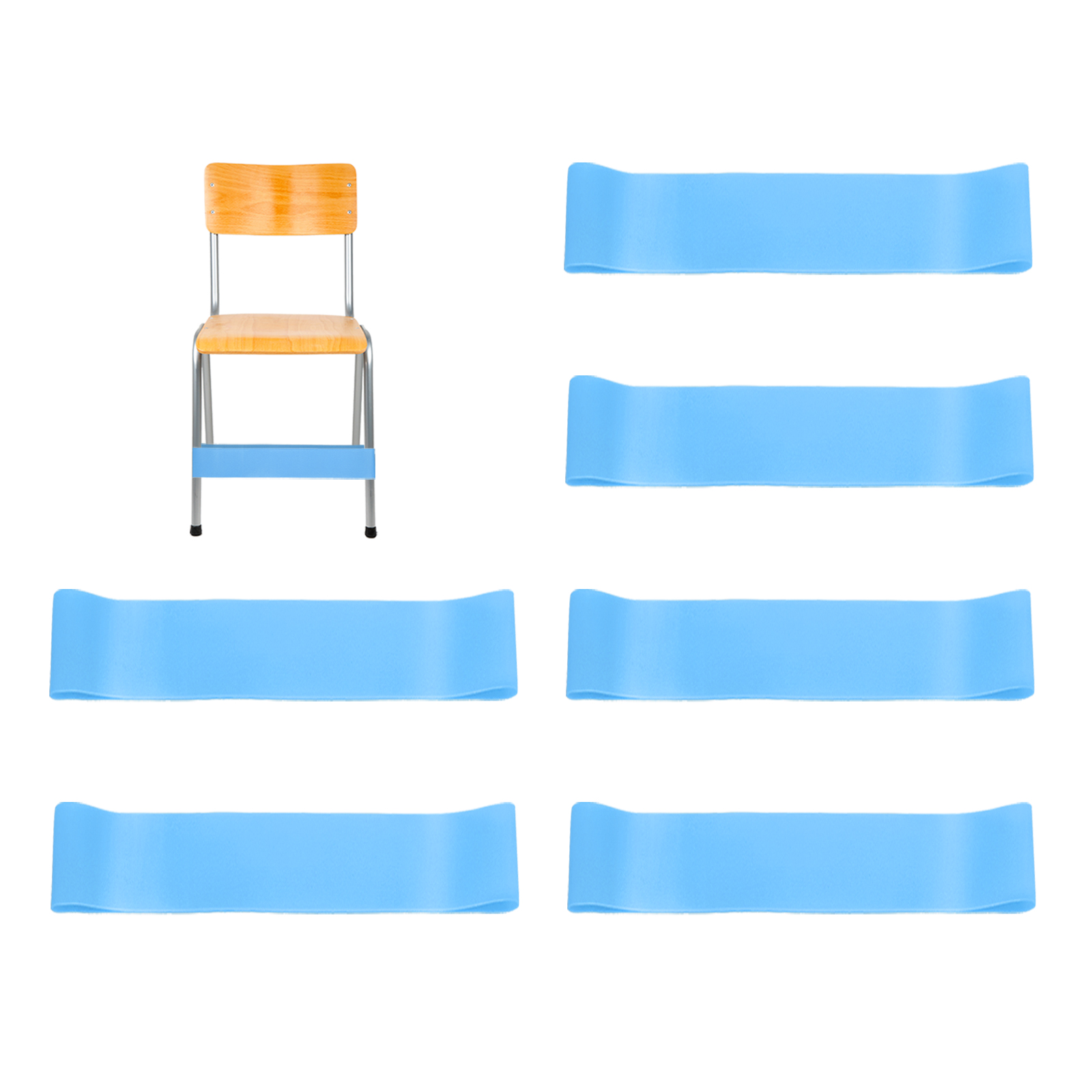 Uxcell Fidget Bands for Classroom Chairs, 24 Pcs Bouncy Bands, Chair ...