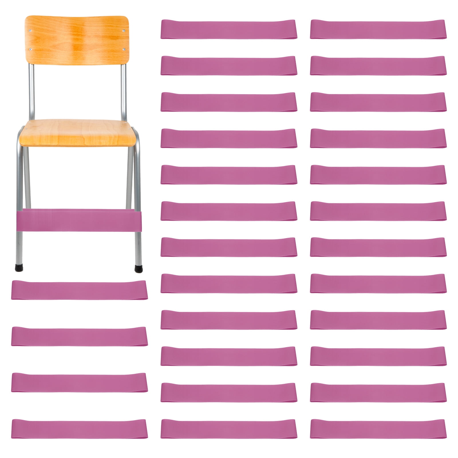 Uxcell Fidget Bands for Classroom Chairs, 24 Pcs Bouncy Bands, Relieve ...