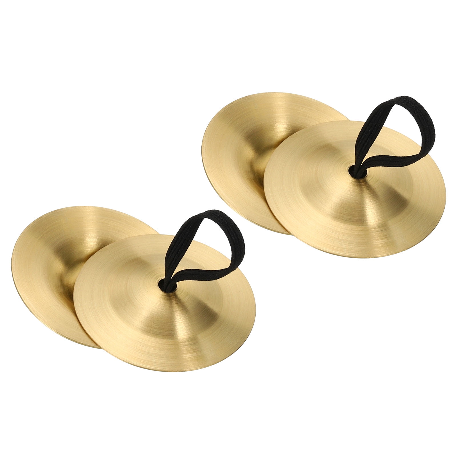 Uxcell Finger Cymbals, 2 Pcs 2.08 Diameter Copper Golden Tone - Walmart.com