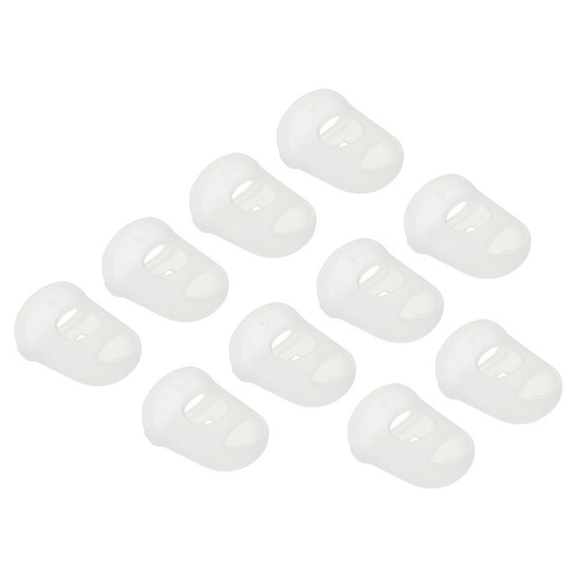Uxcell Finger Tips Anti Slip Fingertip Protector, 10 Pack 25mm Silicone ...