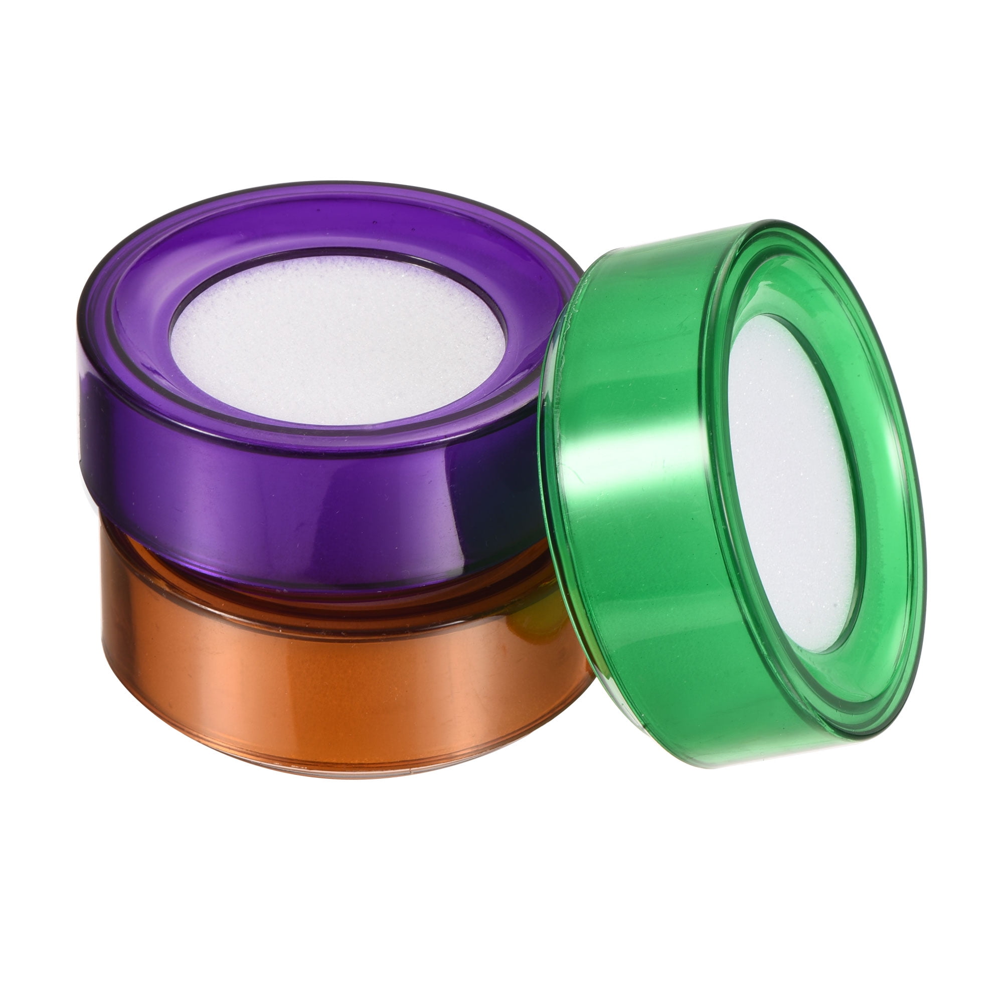 Uxcell Finger Wet Sponge 2.7 Inch Dia for Bank Counting Green Brown ...