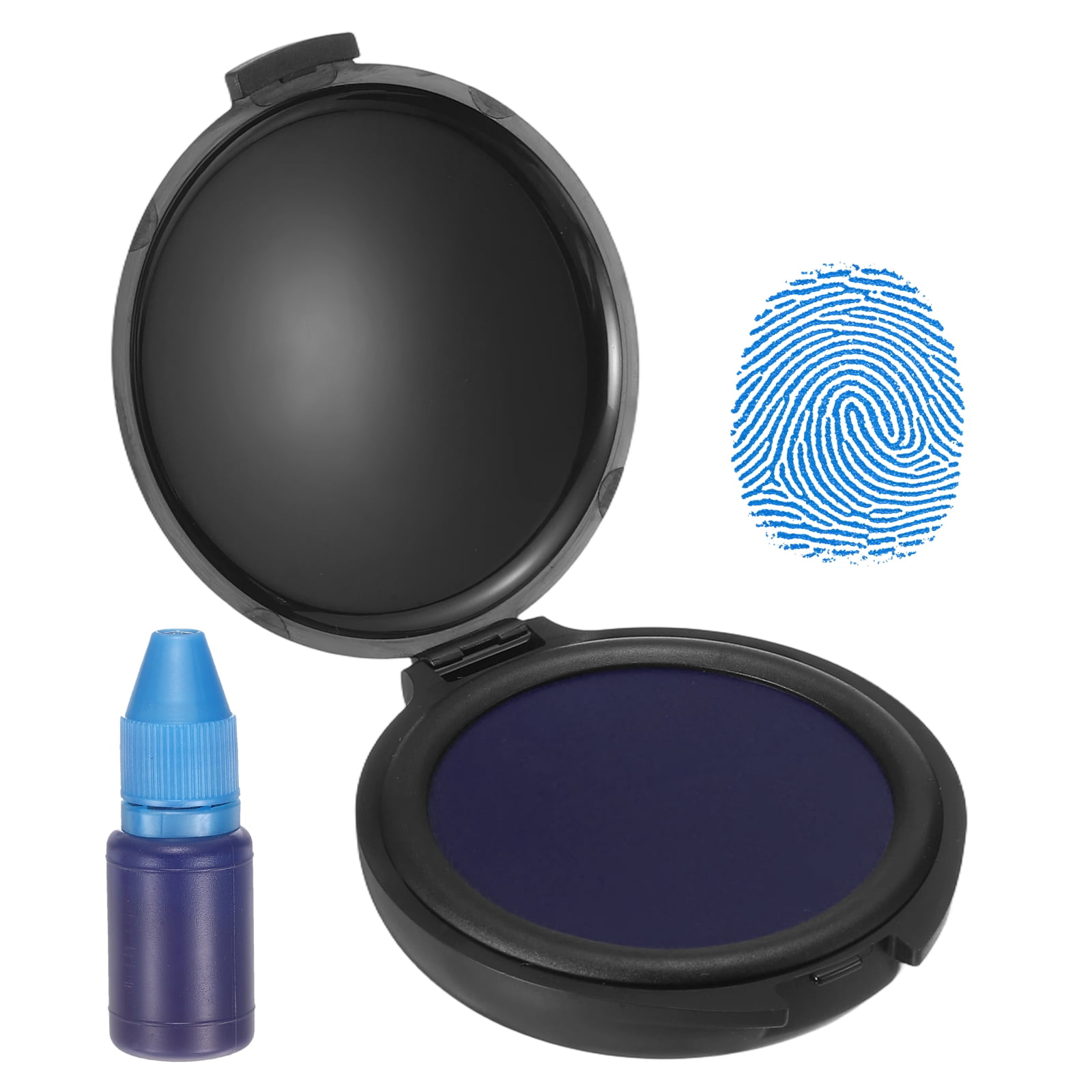 Uxcell Fingerprint Ink Pads, Thumbprint Ink Pad with 5ml Water-Based ...