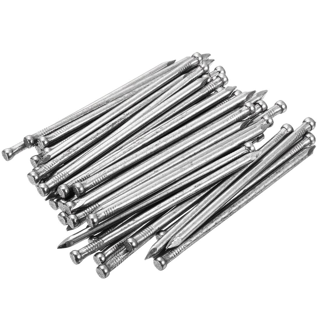 Uxcell Finishing Nails 50 Pack 100mm 4 Inch Hand-Drive Hardware Carbon ...