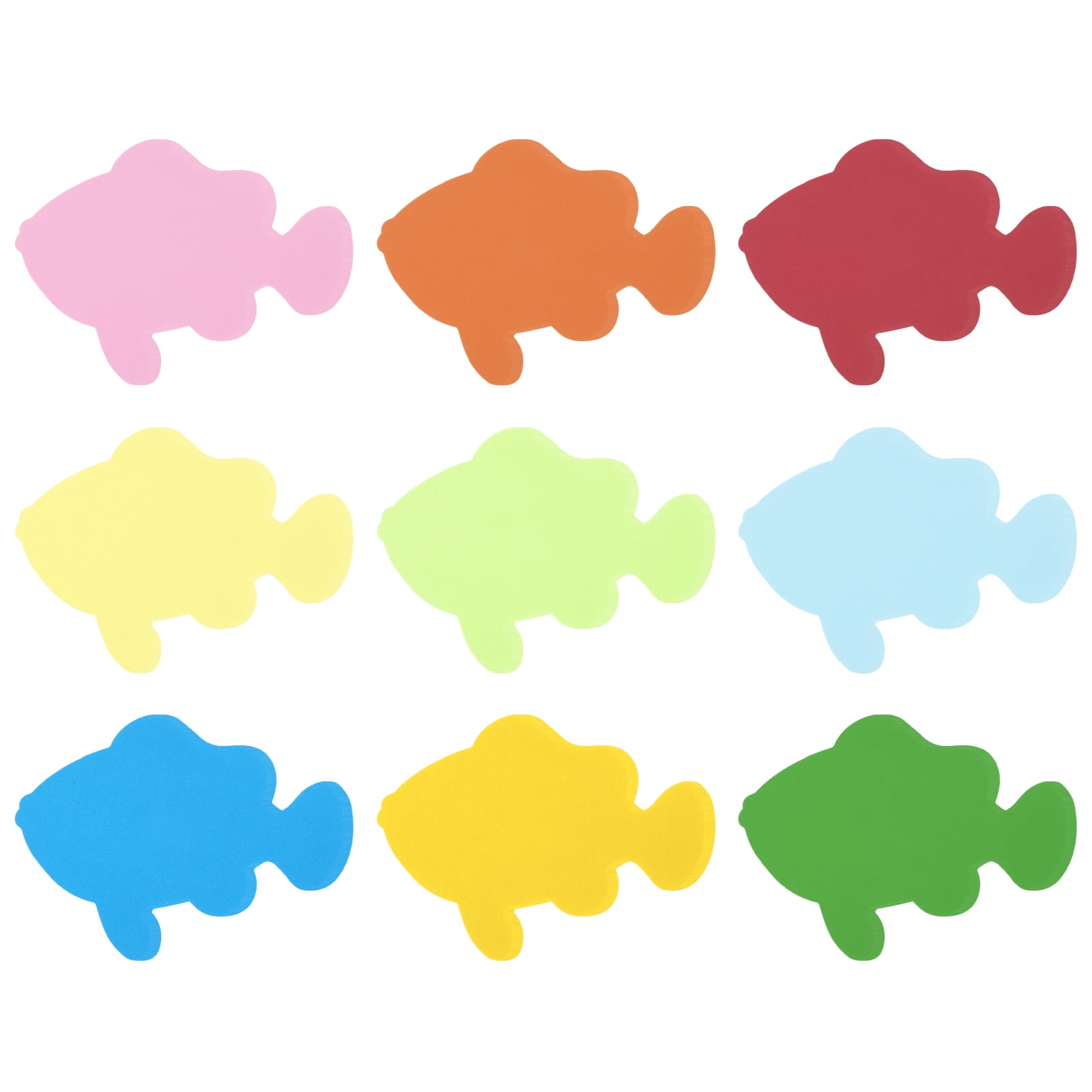 Uxcell Fish Cutouts Paper Fishes, Colorful Fish Cutout for Classroom ...