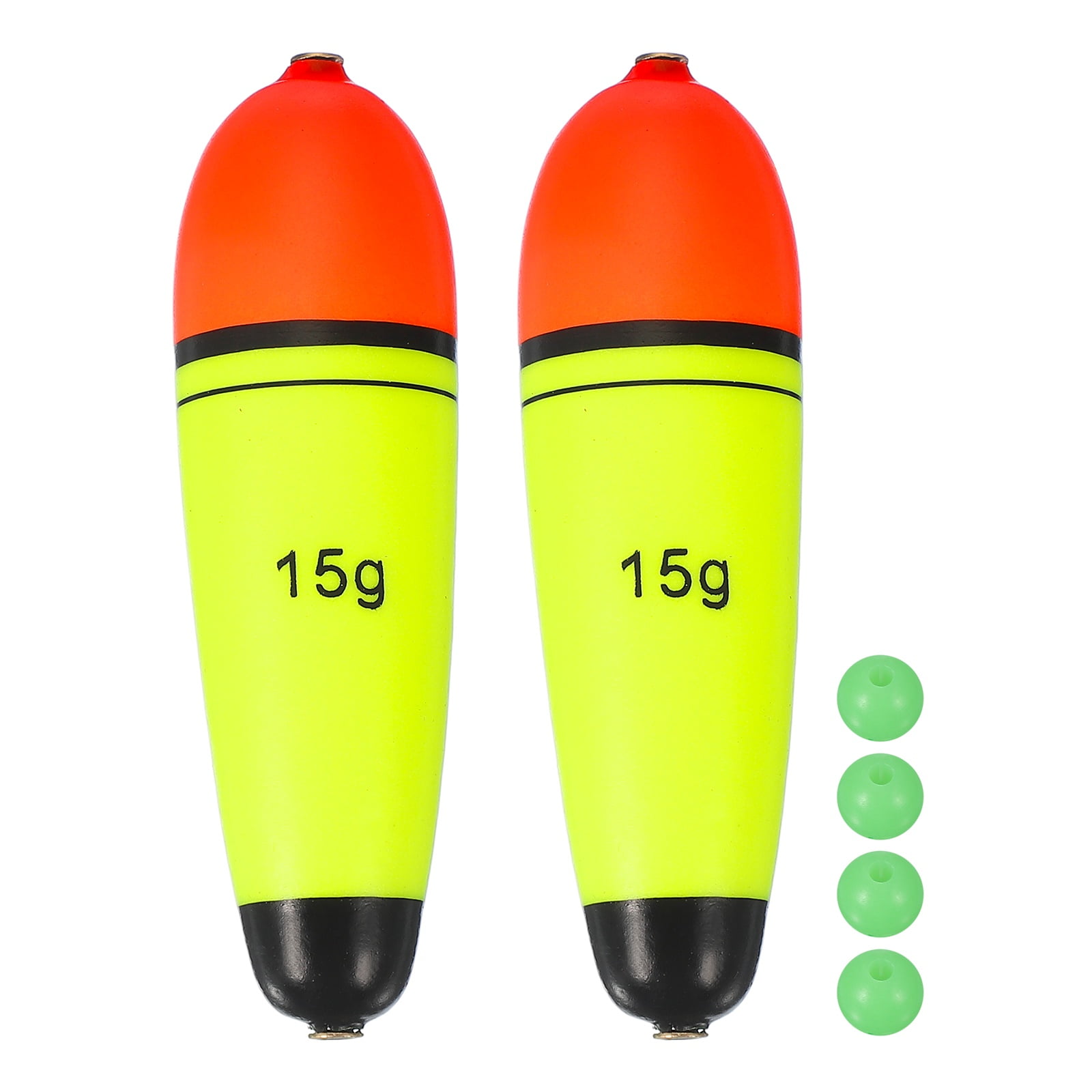 Uxcell Fishing Slip Bobbers, EVA Foam Bobbers with Fish Beads for Carp ...