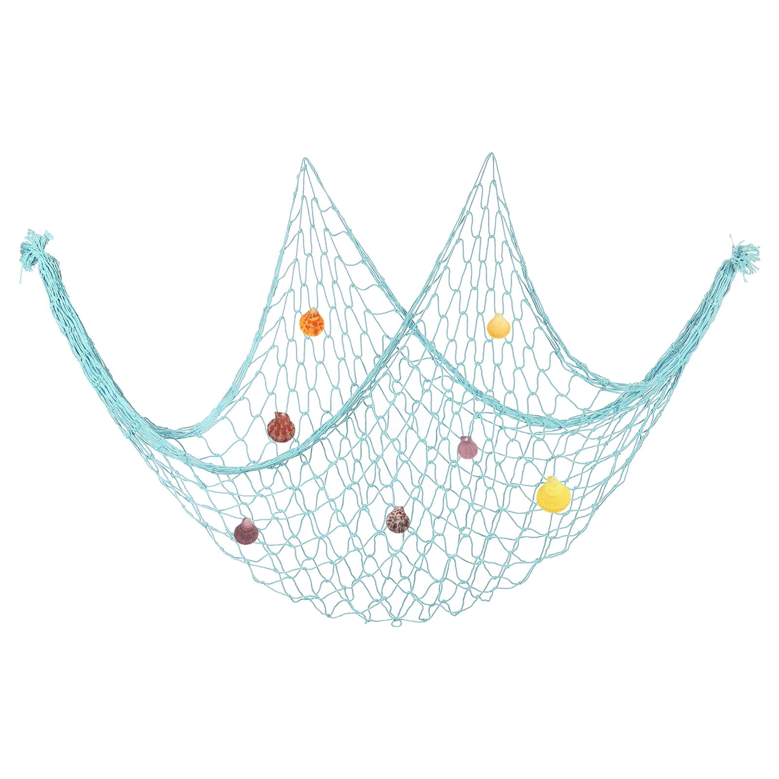 Uxcell Fishing Net Decor, 80" x 40" Fish Net Decor with Sea Shells ...
