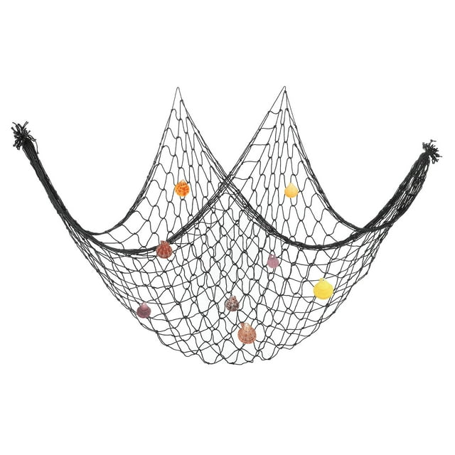 Uxcell Fishing Net Decor, 80" x 60" Fish Net Decor with Sea Shells ...
