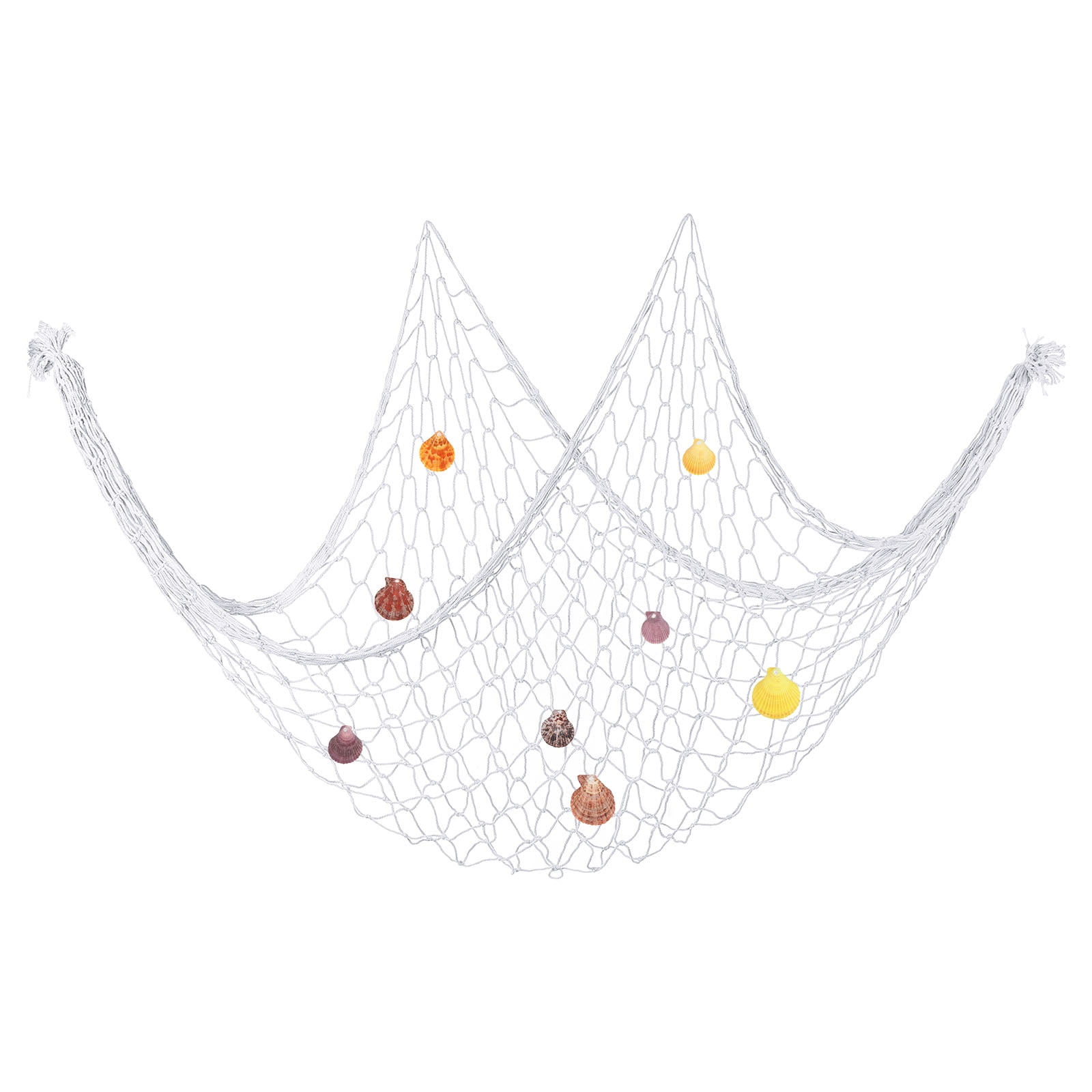 Uxcell Fishing Net Decor, 80" x 60" Fish Net Decor with Sea Shells ...