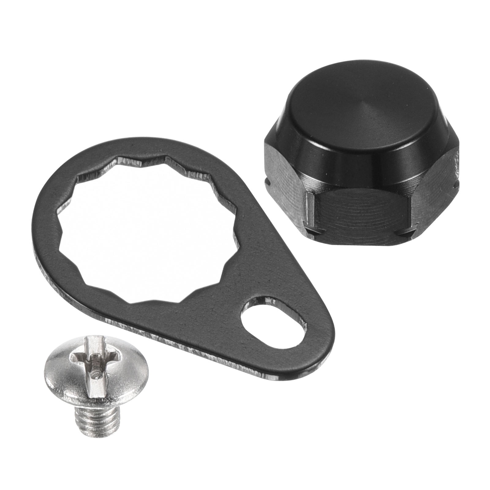 Uxcell Fishing Reel Left Handle Screw M8 Nut Cap Locking Plate DIY ...