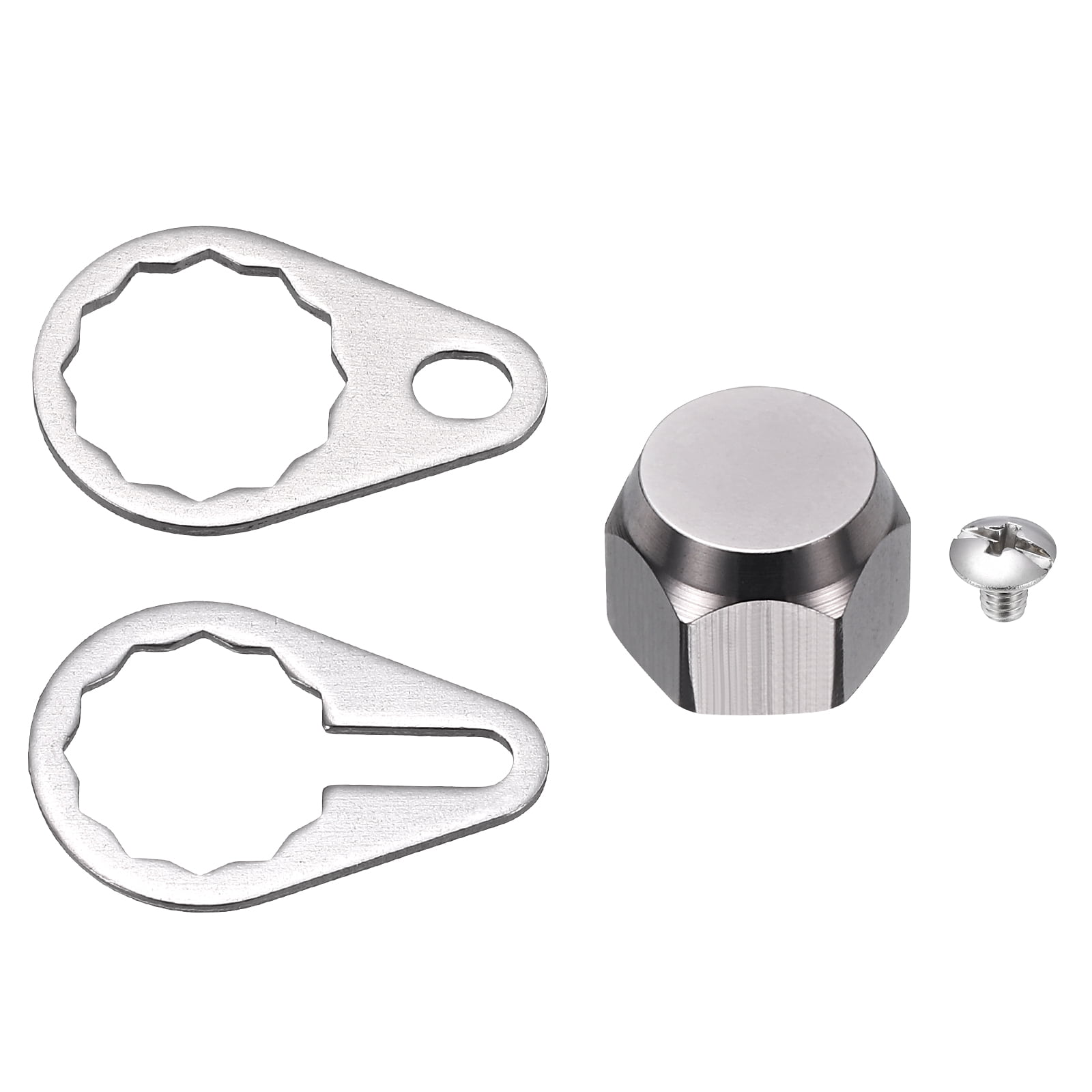 Uxcell Fishing Reel Screw Nut Caps, M8 Right Handle Knob Locking Plate ...