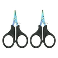 Cuda Micro Scissors, 3", Titanium Bonded Serrated Blades, Blue, Fishing ...