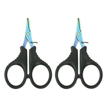 Cuda Micro Scissors, 3", Titanium Bonded Serrated Blades, Blue, Fishing ...