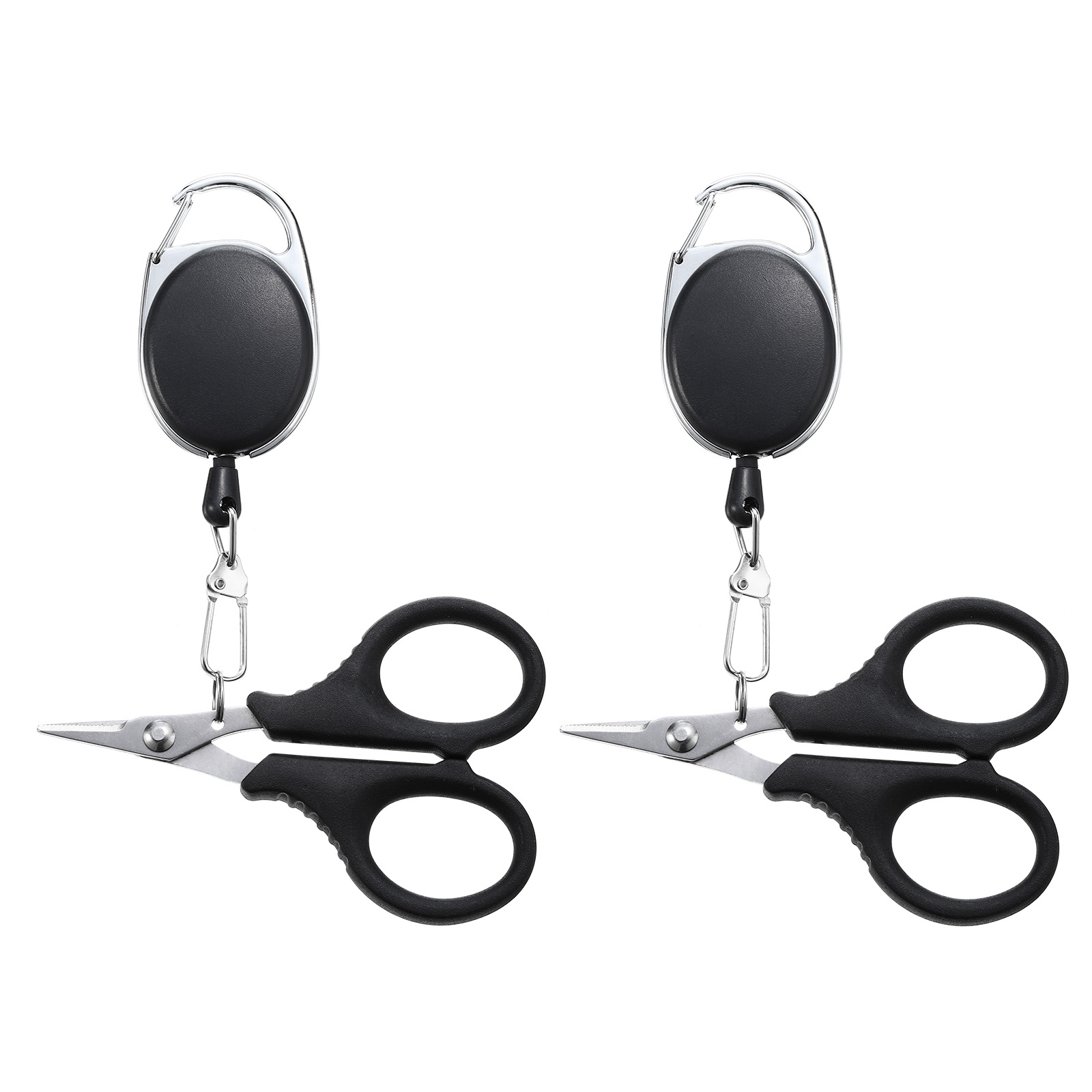 Uxcell Fishing Scissors Stainless Steel Non-Slip Braided Serrated Edge ...