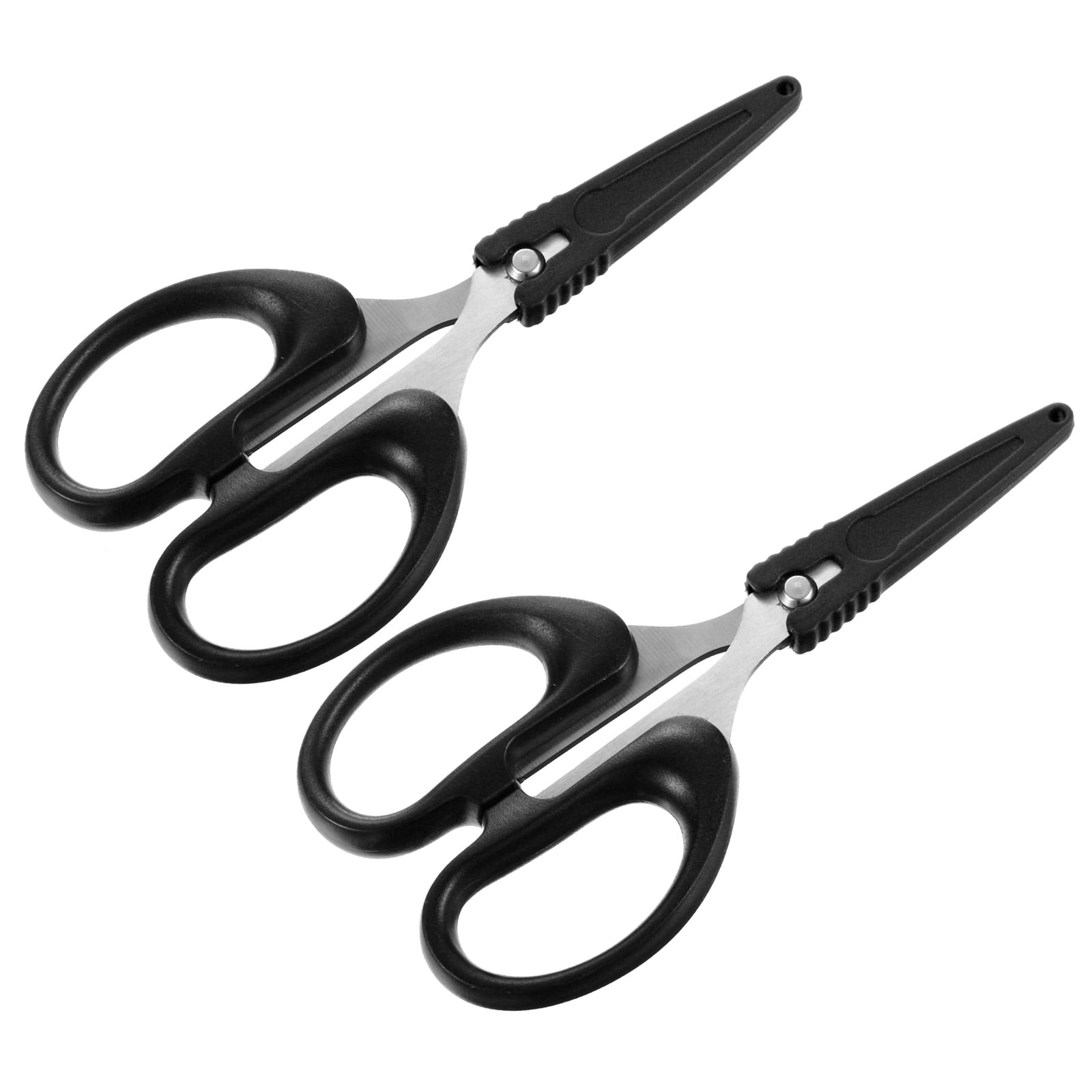 Uxcell Fishing Scissors Stainless Steel Non-Slip Braided Serrated Edge ...