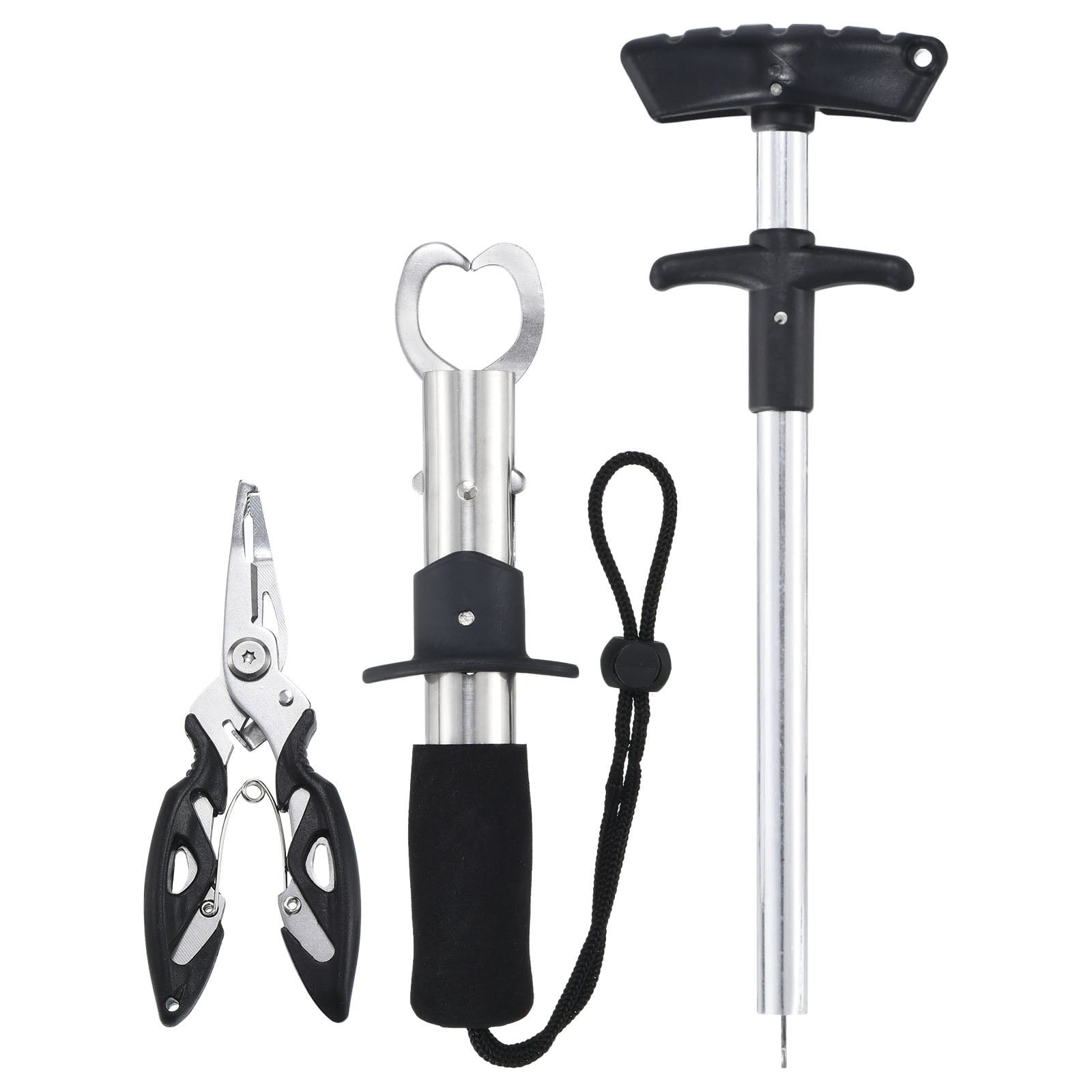 Uxcell Fishing Tools Kit Fishing Pliers, Fish Lip Grip, Fish Hook ...