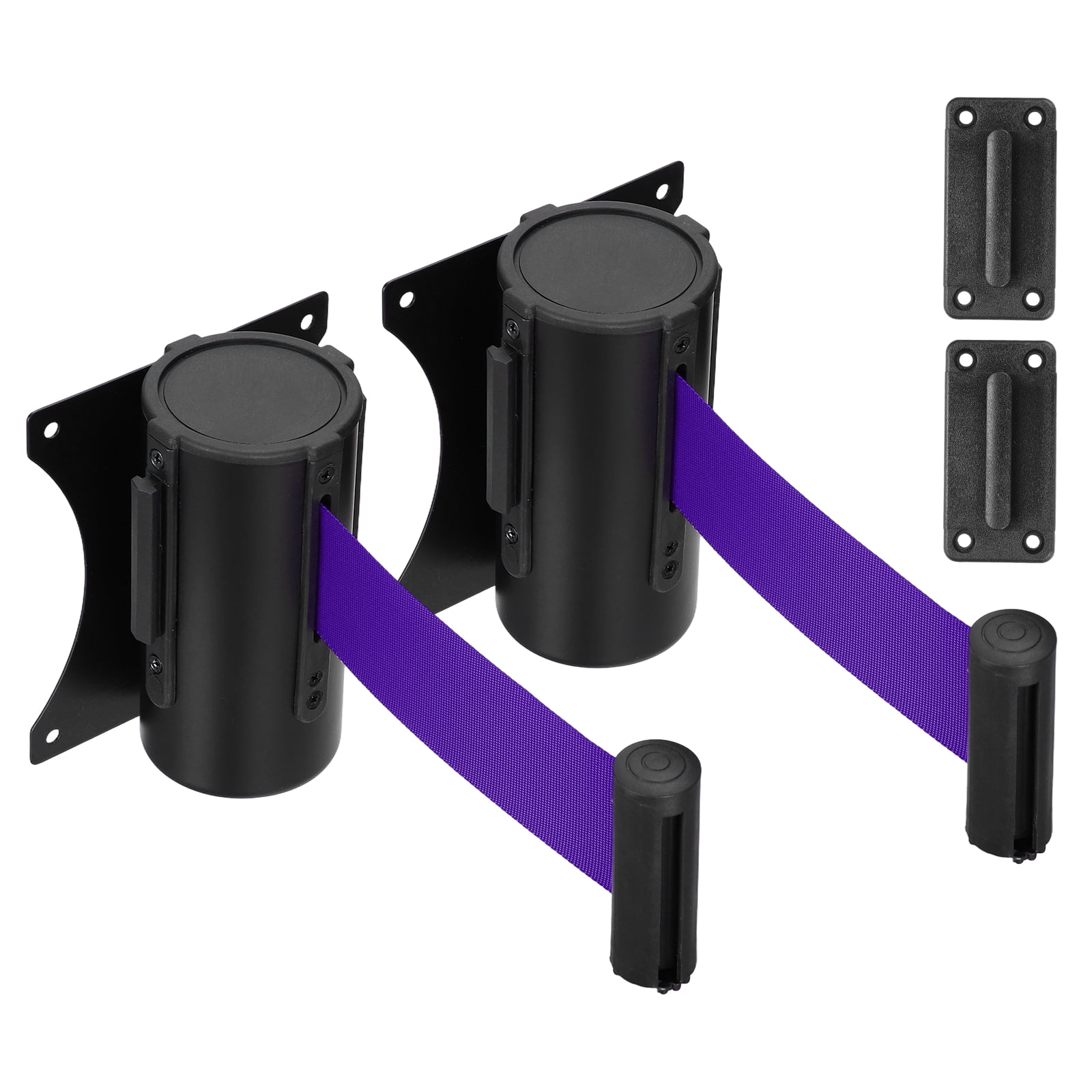 Uxcell Fixed Wall Mount Retractable Belt Barrier (10 Feet, Purple) (2 ...