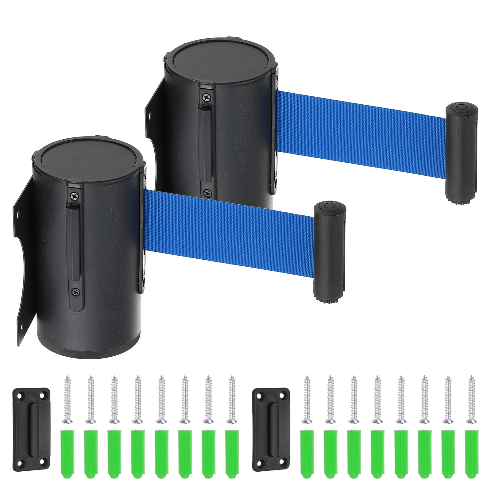 Uxcell Fixed Wall Mount Retractable Belt Barrier Fixed Crowd Control ...