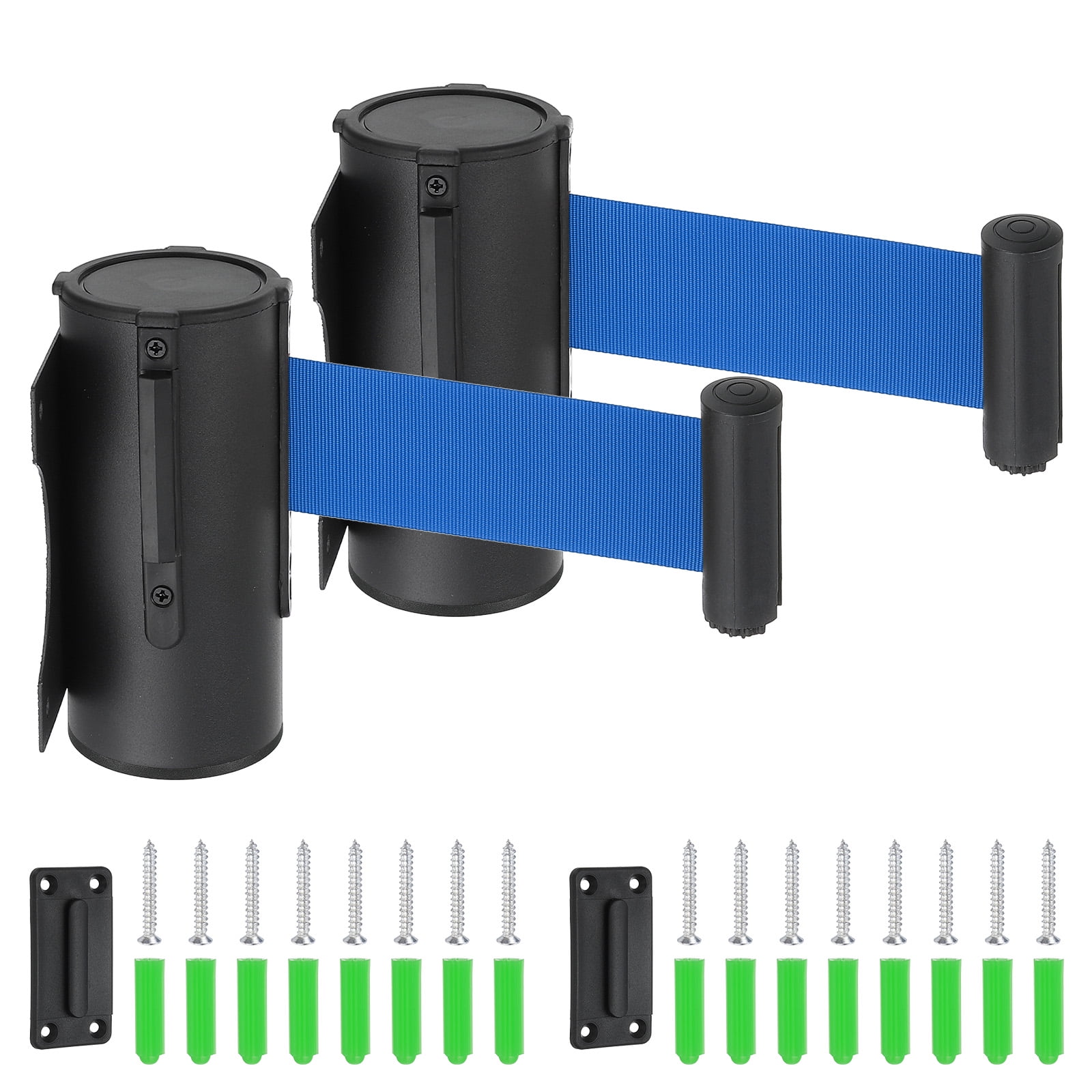 Uxcell Fixed Wall Mount Retractable Belt Barrier Fixed Crowd Control ...