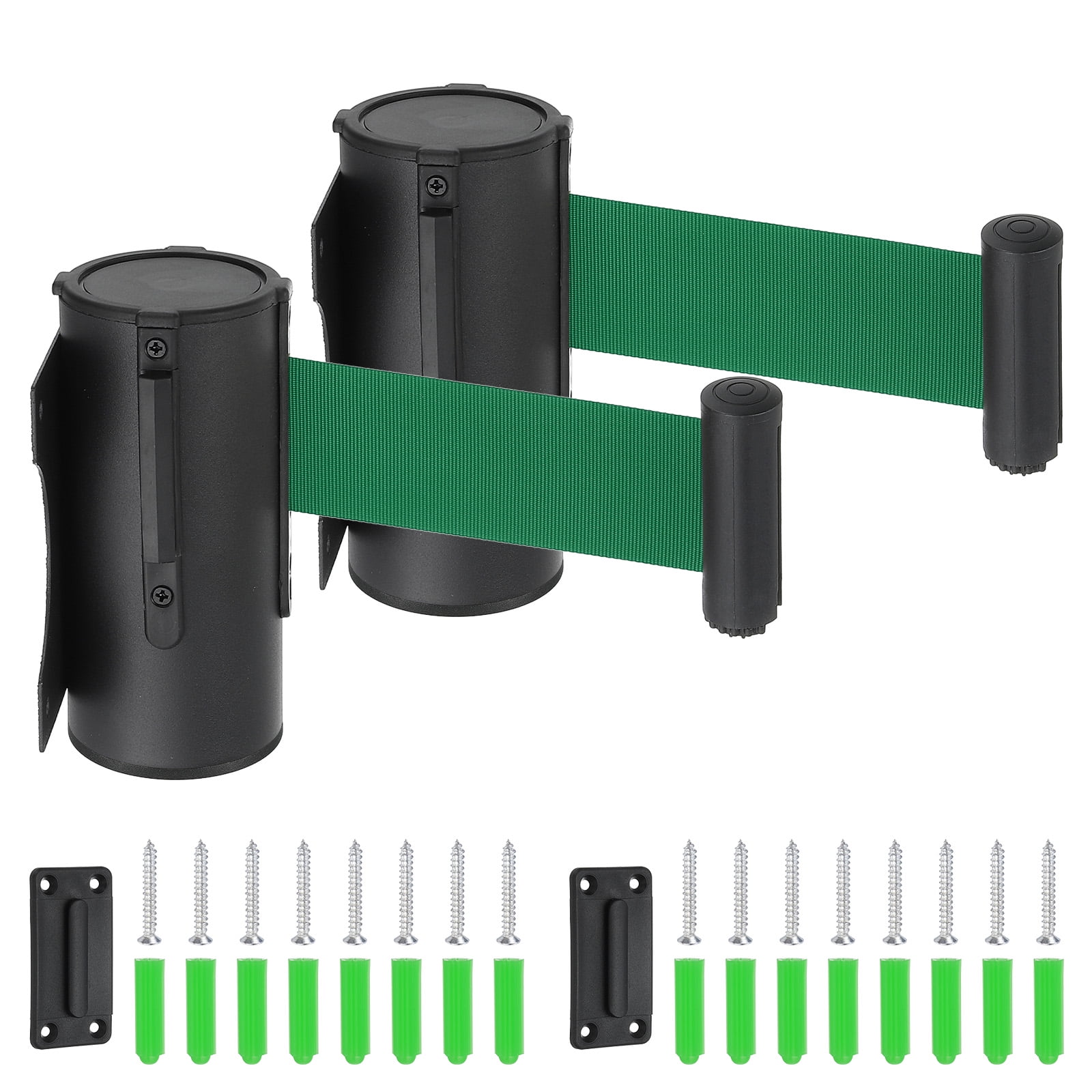 Uxcell Fixed Wall Mount Retractable Belt Barrier Fixed Crowd Control ...