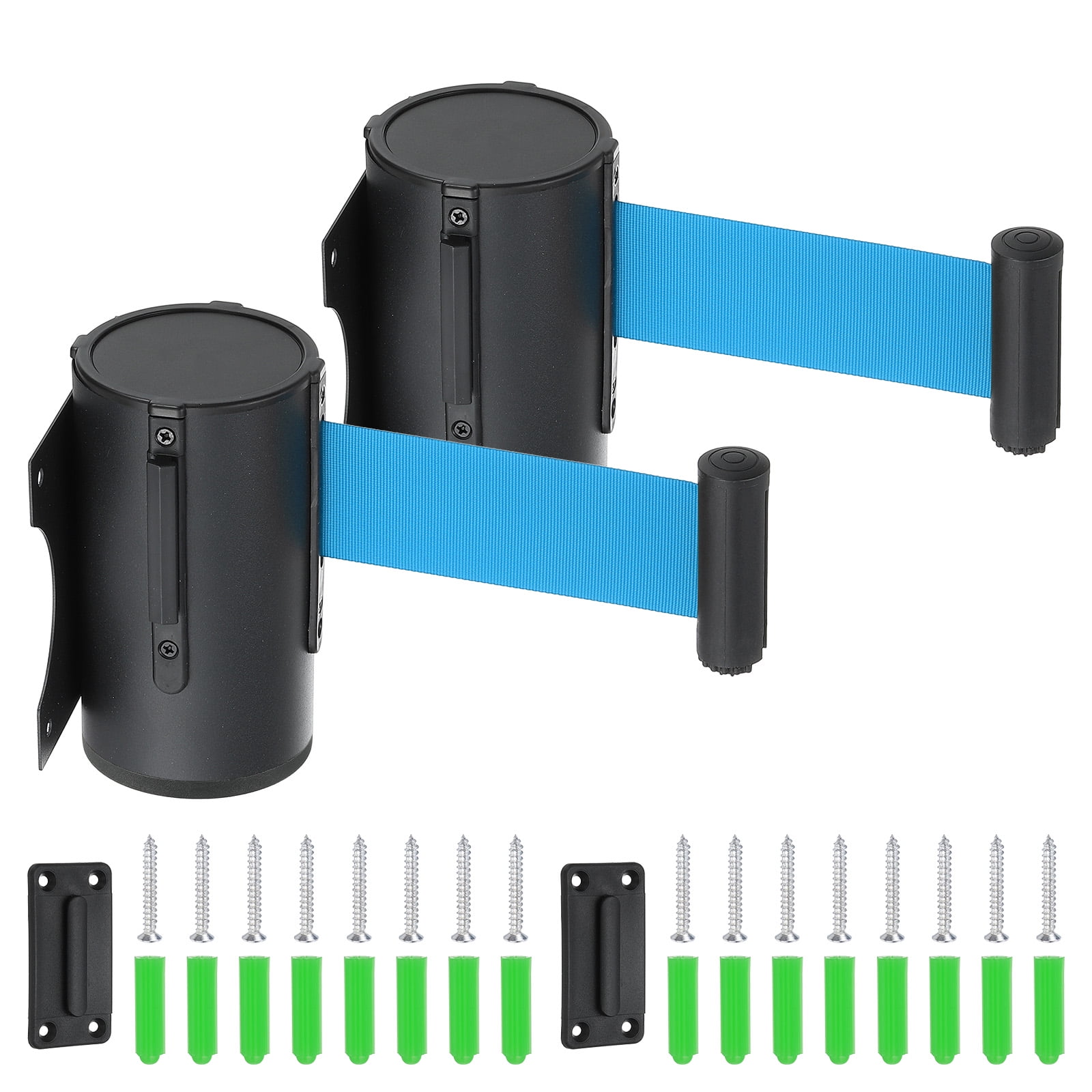 Uxcell Fixed Wall Mount Retractable Belt Barrier Fixed Crowd Control ...