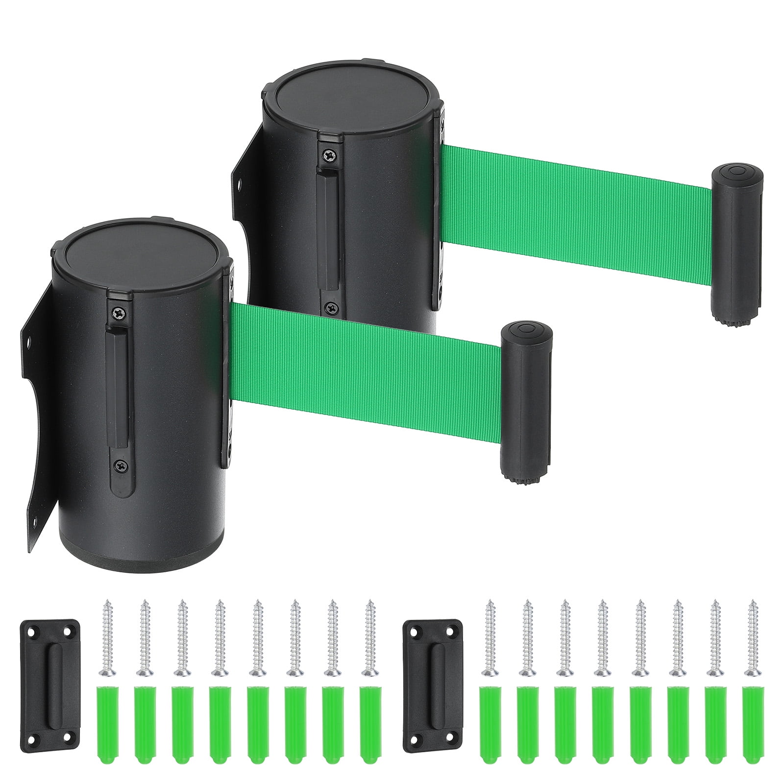 Uxcell Fixed Wall Mount Retractable Belt Barrier Fixed Crowd Control ...