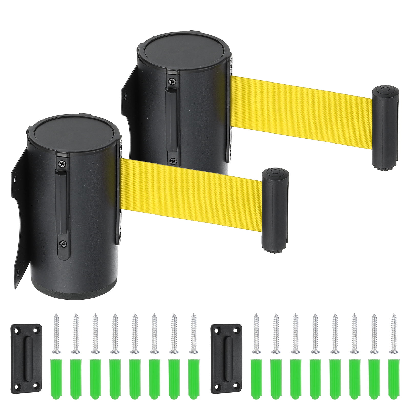 Uxcell Fixed Wall Mount Retractable Belt Barrier Fixed Crowd Control ...