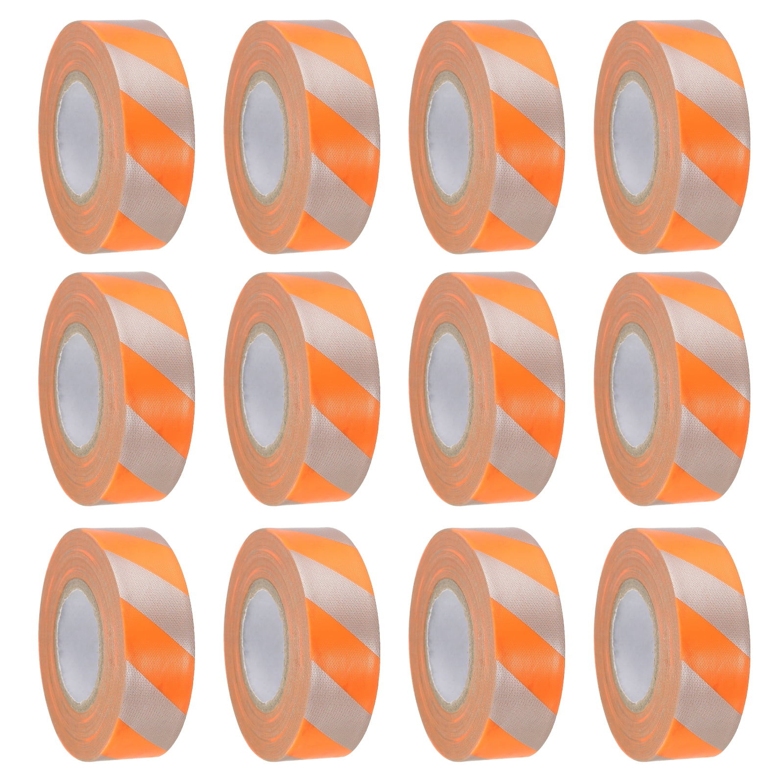 Uxcell Flagging Tape, Non-Adhesive Plastic Neon Survey Marking Tape 12 ...