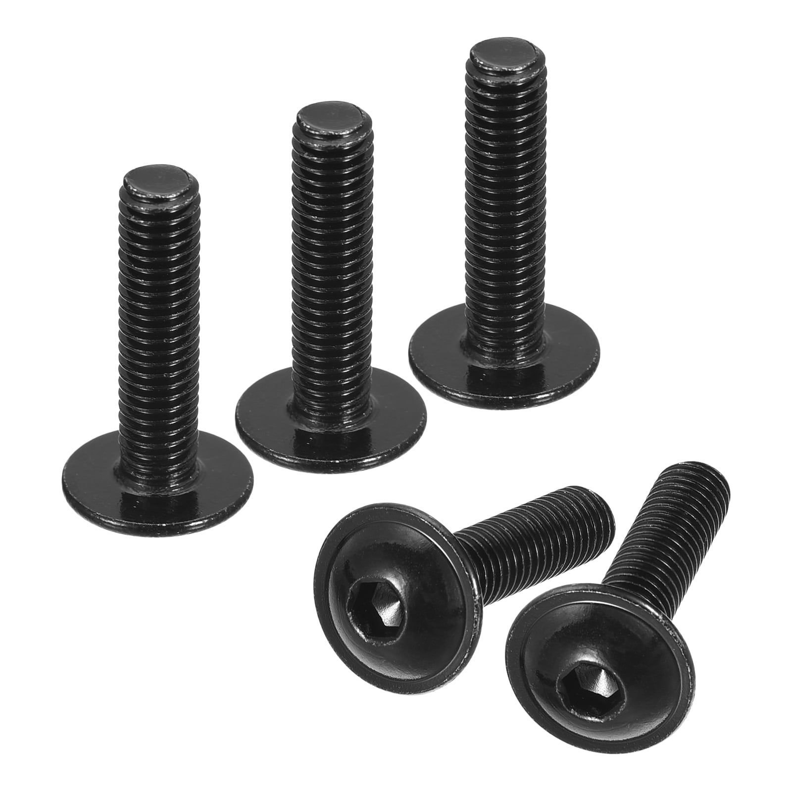 Uxcell Flanged Button Head Socket Cap Screws, 100 Pcs M5x20mm - 304 ...