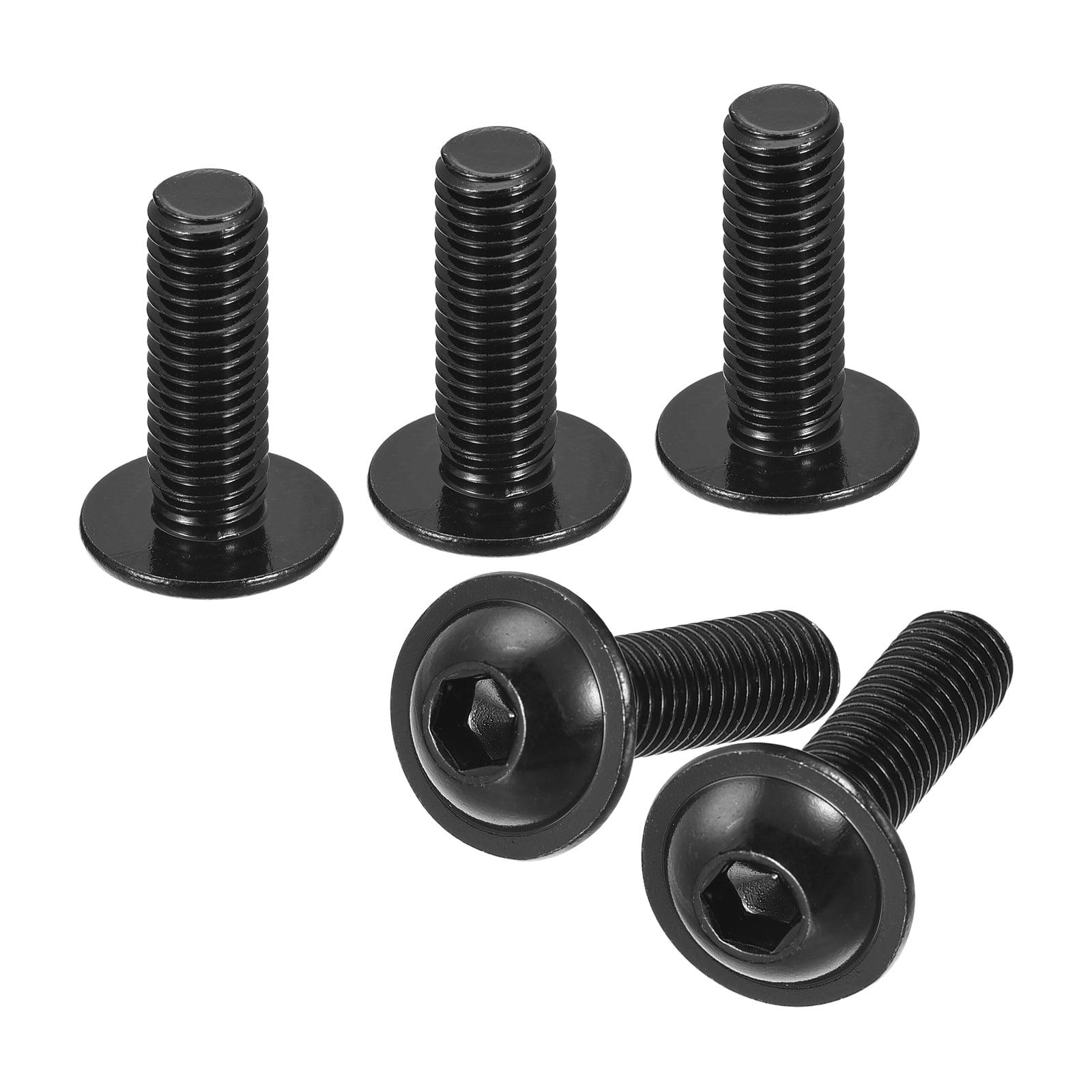 Uxcell Flanged Button Head Socket Cap Screws, 25 Pcs M8x30mm - 304 ...