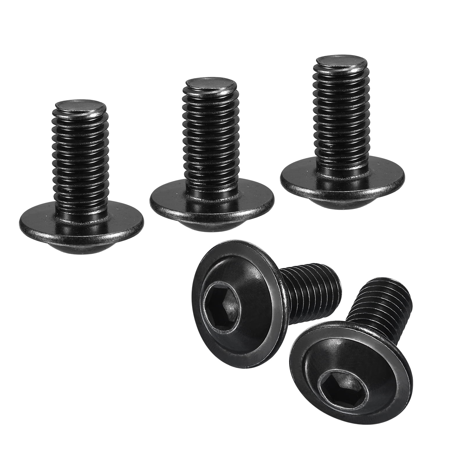Uxcell Flanged Button Head Socket Cap Screws, 50 Pcs M10x20mm - 304 ...
