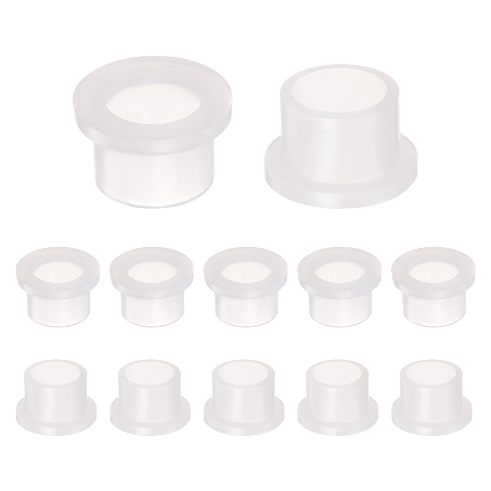 Uxcell Flanged Sleeve Bearings Bushing Silicone ID 10.2mm x OD 13mm x ...