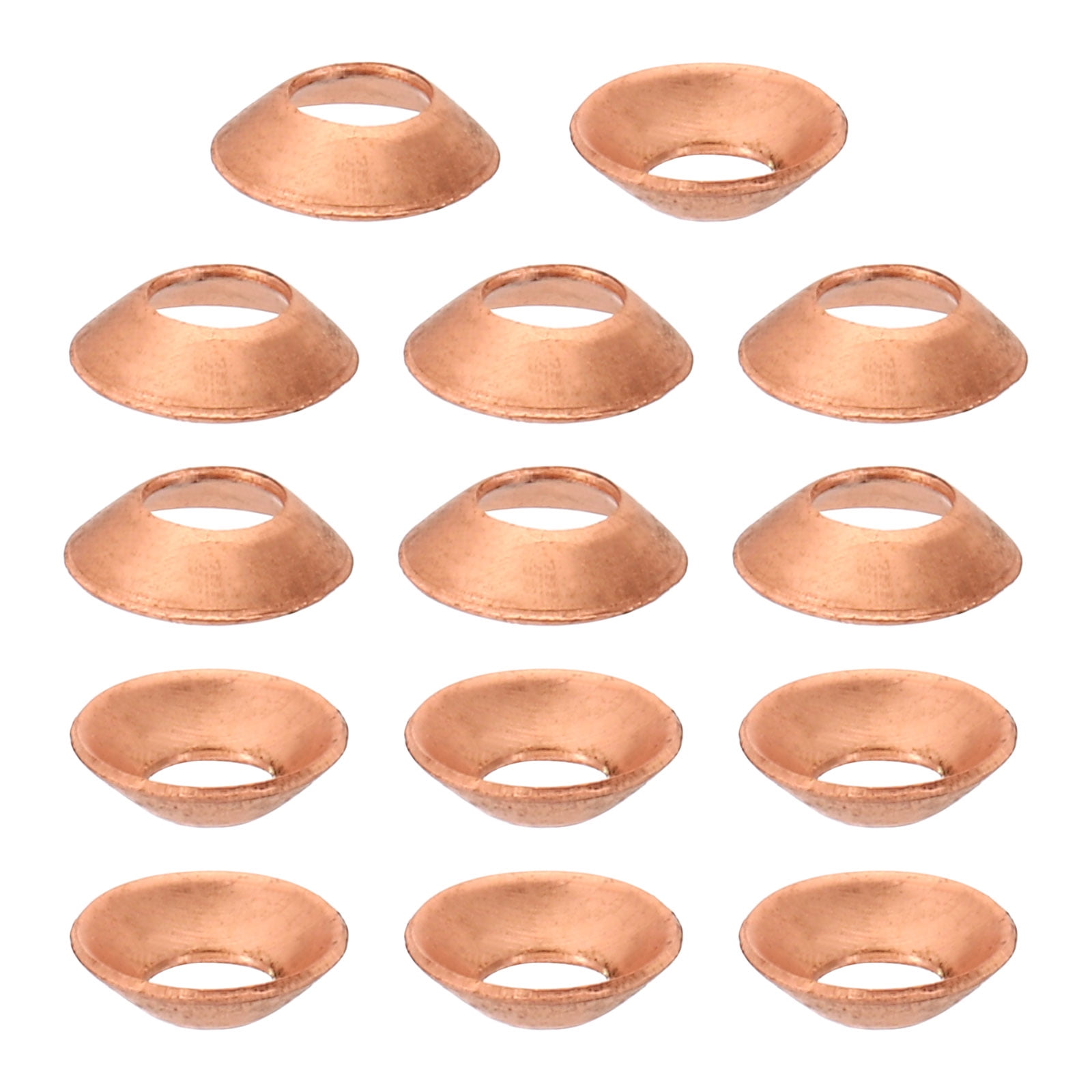 Uxcell Flare Gasket,10Pcs Fit for 1/4" Tube Size 45 Degree Copper ...
