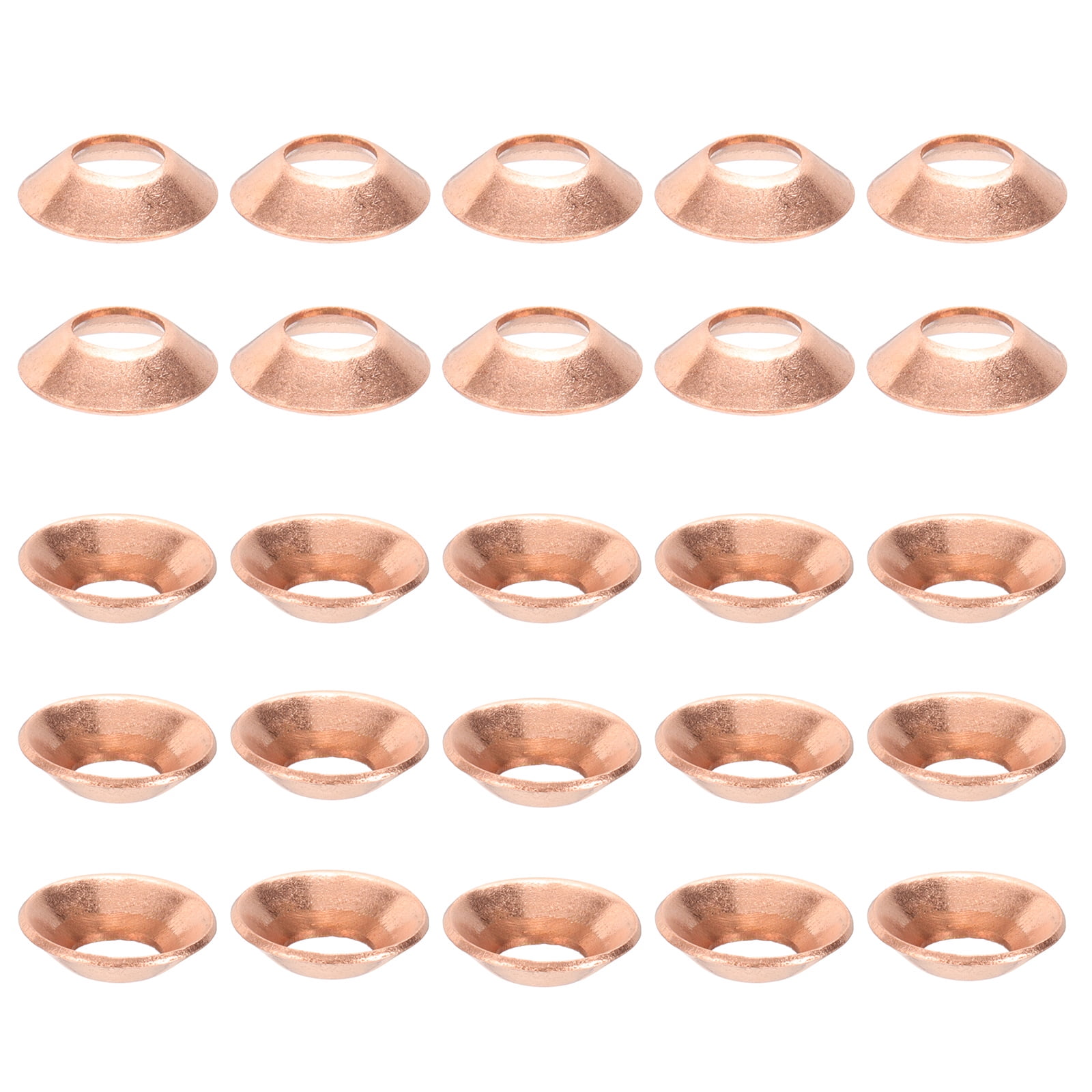 Uxcell Flare Gasket, 25 Pcs Fit for 1/4" Tube Size 45 Degree Copper ...