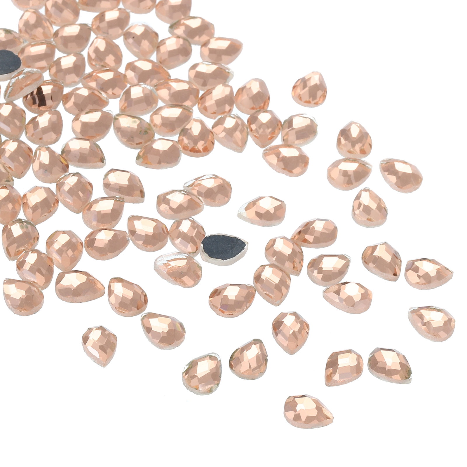Uxcell Flat Back Acrylic Teardrop Gems, 8x6mm Teardrop Rhinestones Bead ...