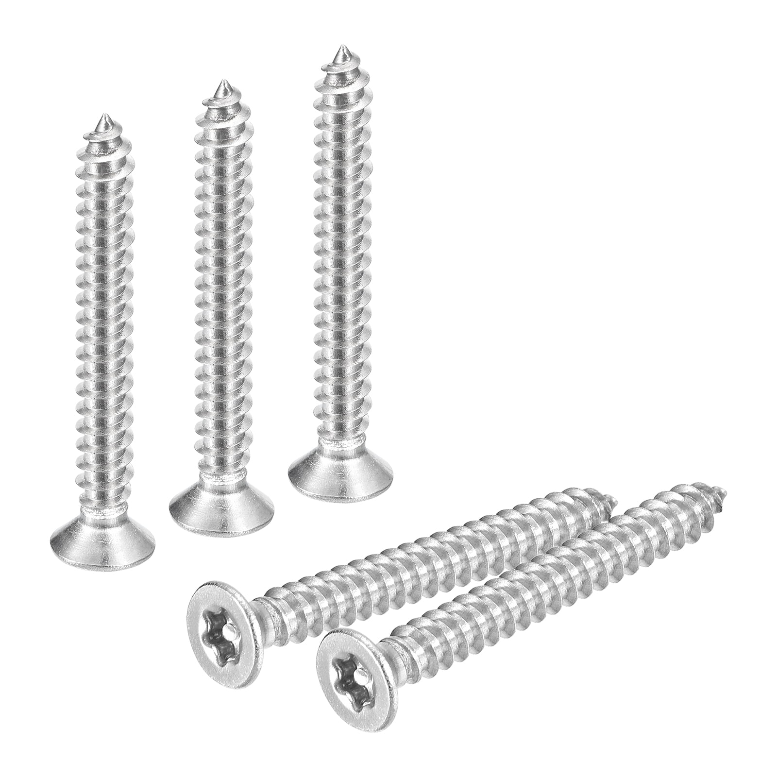 Uxcell Flat Countersunk Head Torx Screws, 50Pcs M3 x 30mm 304 Stainless Steel Tamper Proof Sheet ...