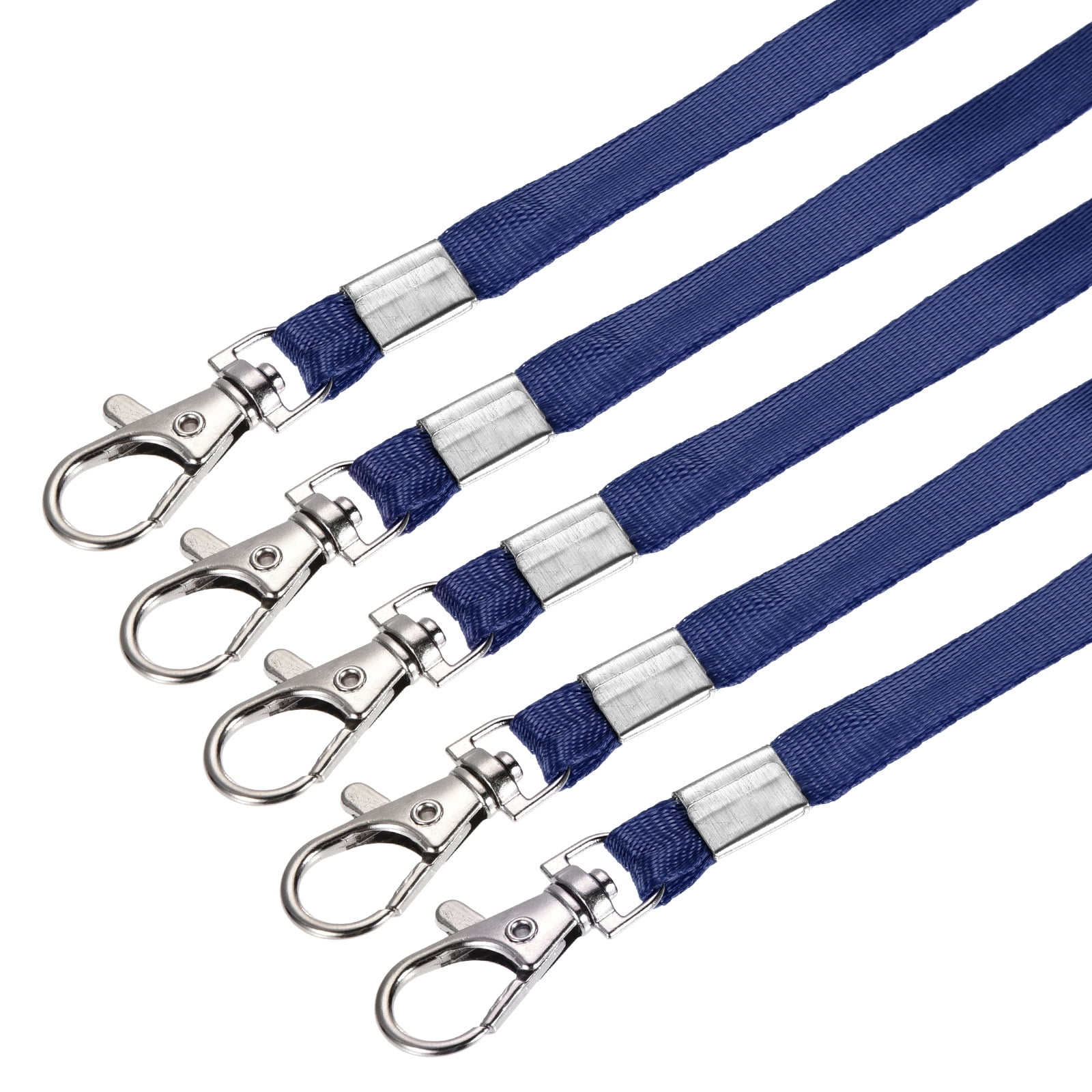 Uxcell Flat Lanyards, Neck Strap Swivel Hook Name Tag Badge Holder Navy ...