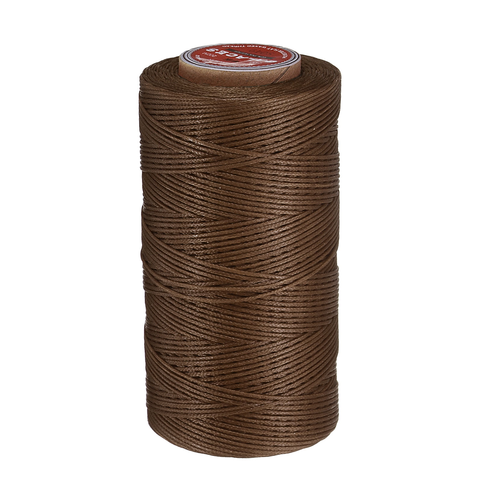 Uxcell Flat Leather Sewing Waxed Thread, 200m / 219 Yards Polyester Wax ...